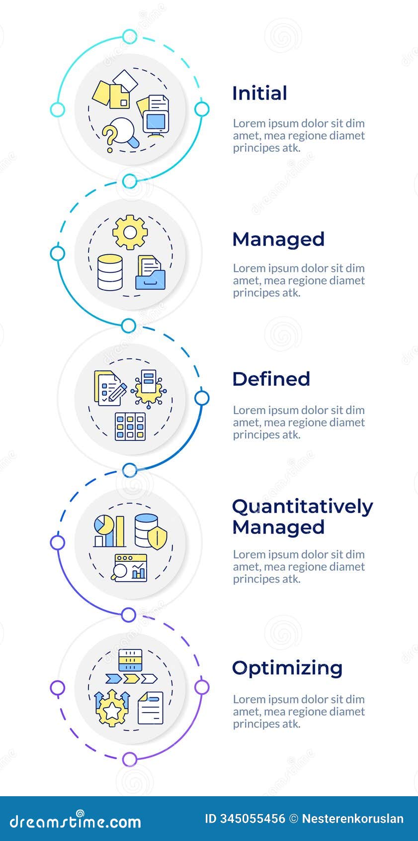 Data Governance Icons Depict Policy Compliance, Regulatory Enforcement ...