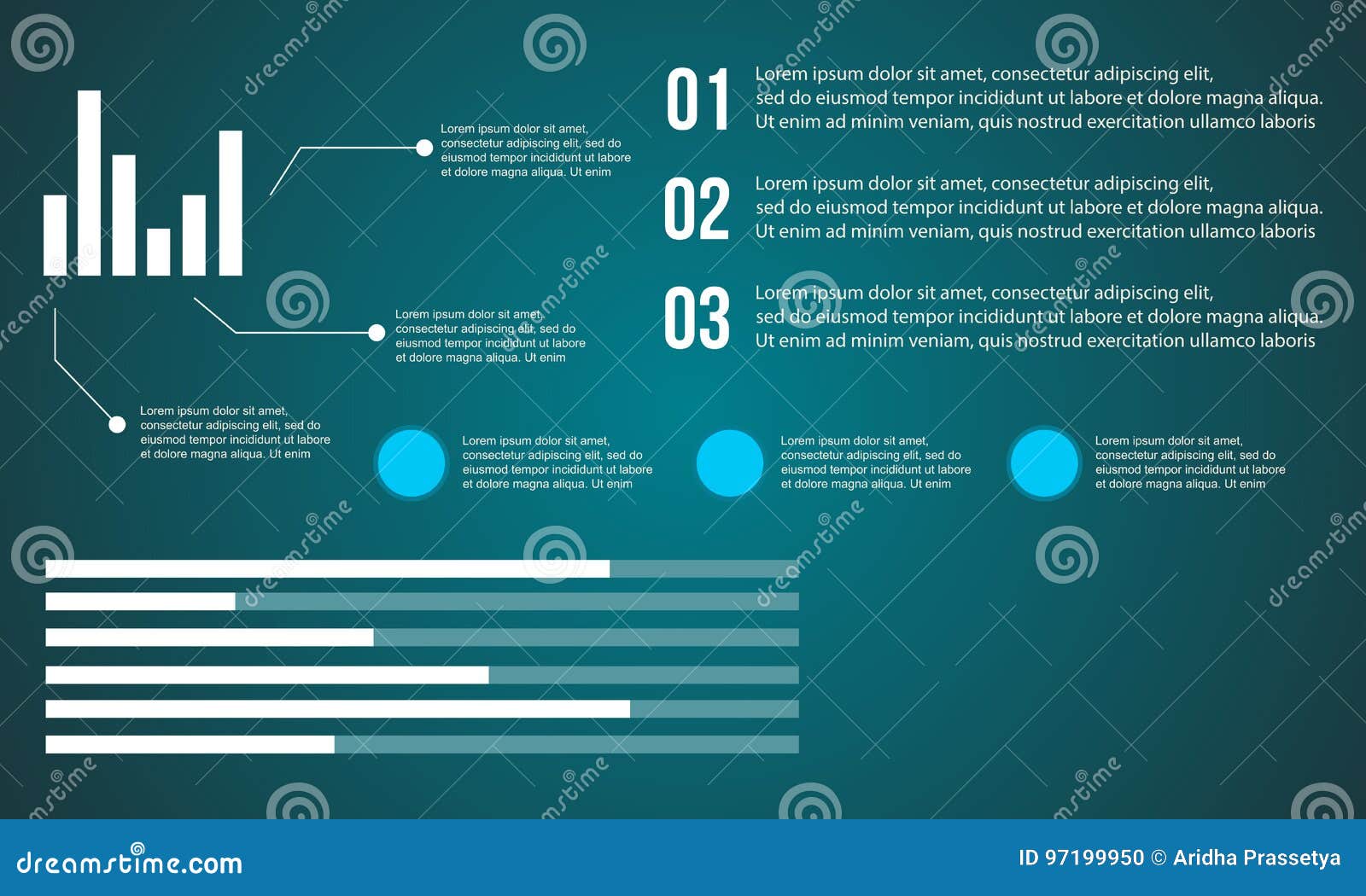 Data and Graph Background Business Infographic Stock Vector ...