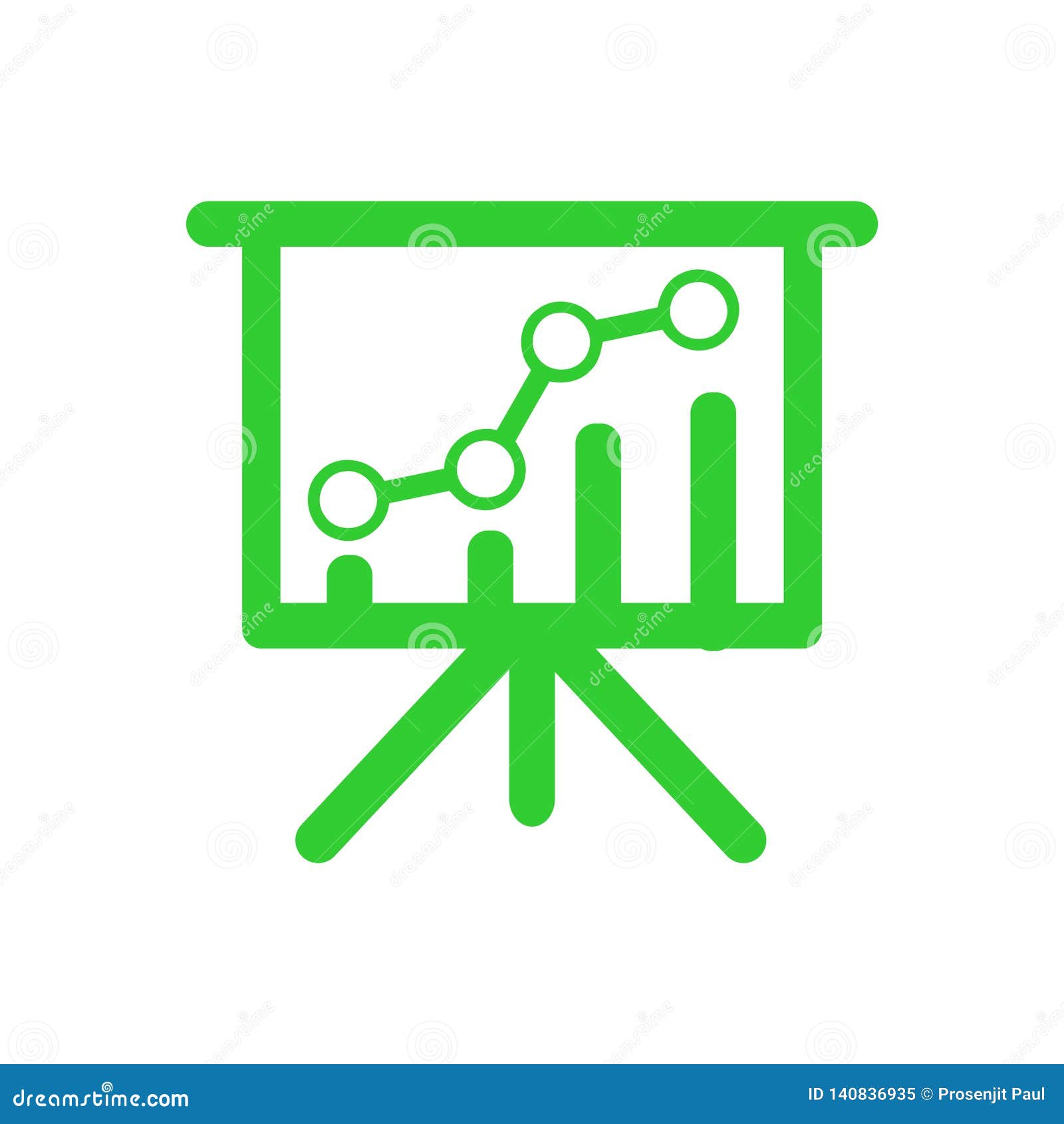Data , Graph , Chart , Growth Rate, Business Analysis Green Icon Stock ...