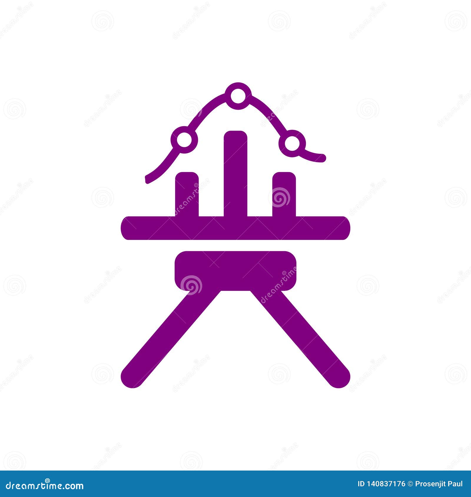 Data , Graph , Chart , Growth Rate, Business Analysis Purple Icon Stock ...