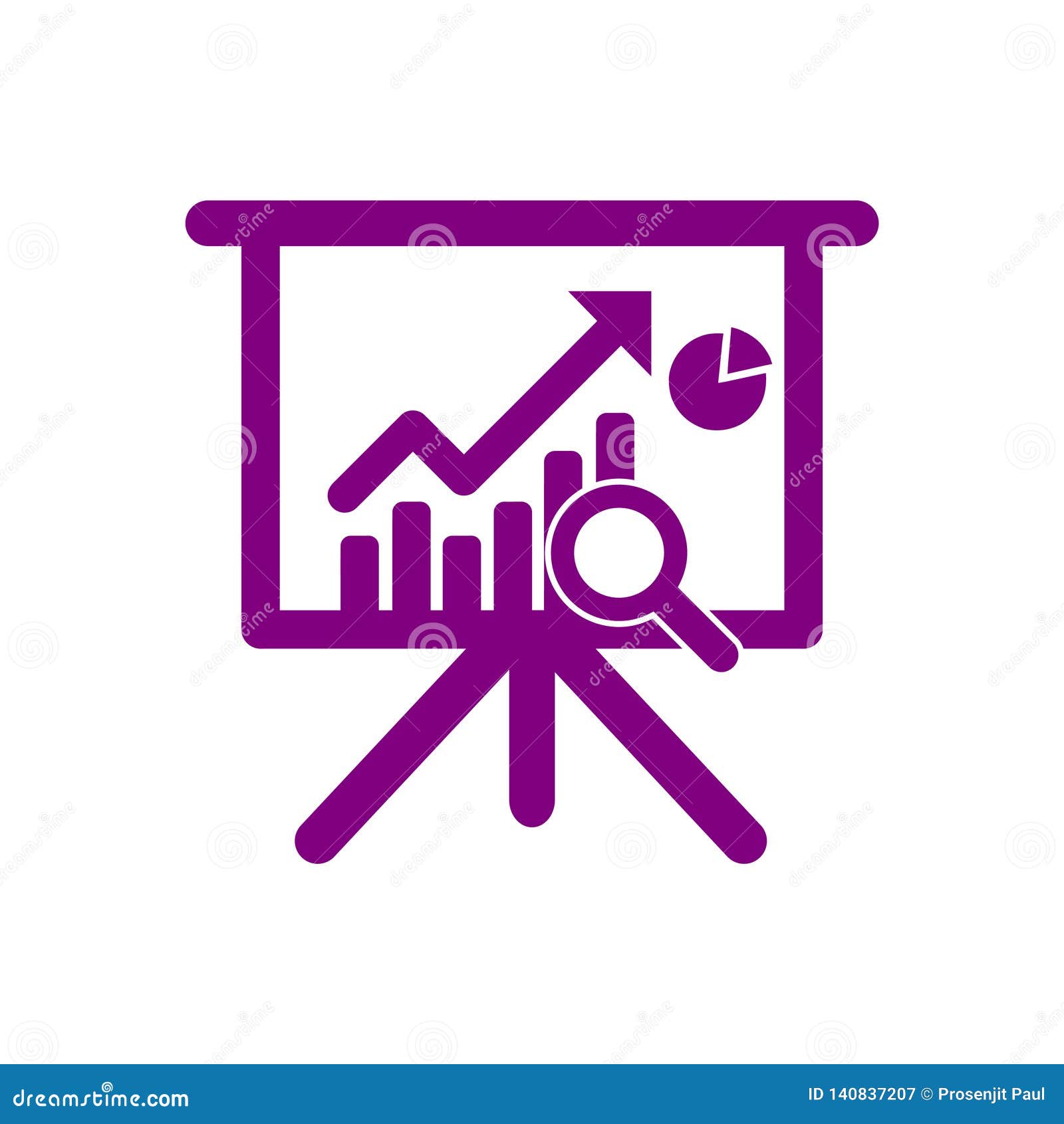 Data , Graph , Chart , Growth Rate, Business Analysis Purple Icon Stock ...