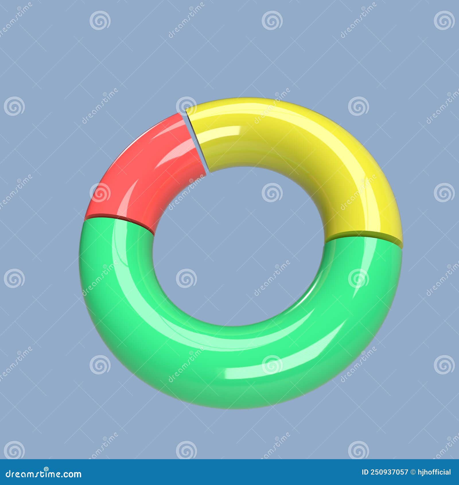 Data Graph 3d Model Cartoon Style. Render Illustration Stock ...