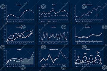 Data Graphic Charts. Maths Coordinates Graph, Growth Chart Graphics and ...