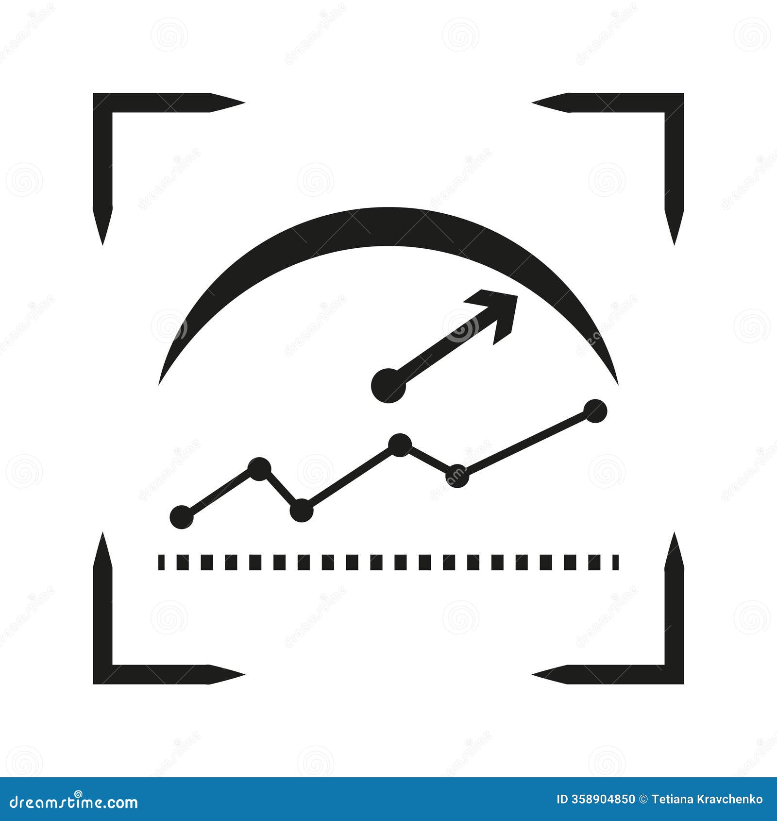 Mix Icon For Progress, Progression And Graph Vector Illustration ...
