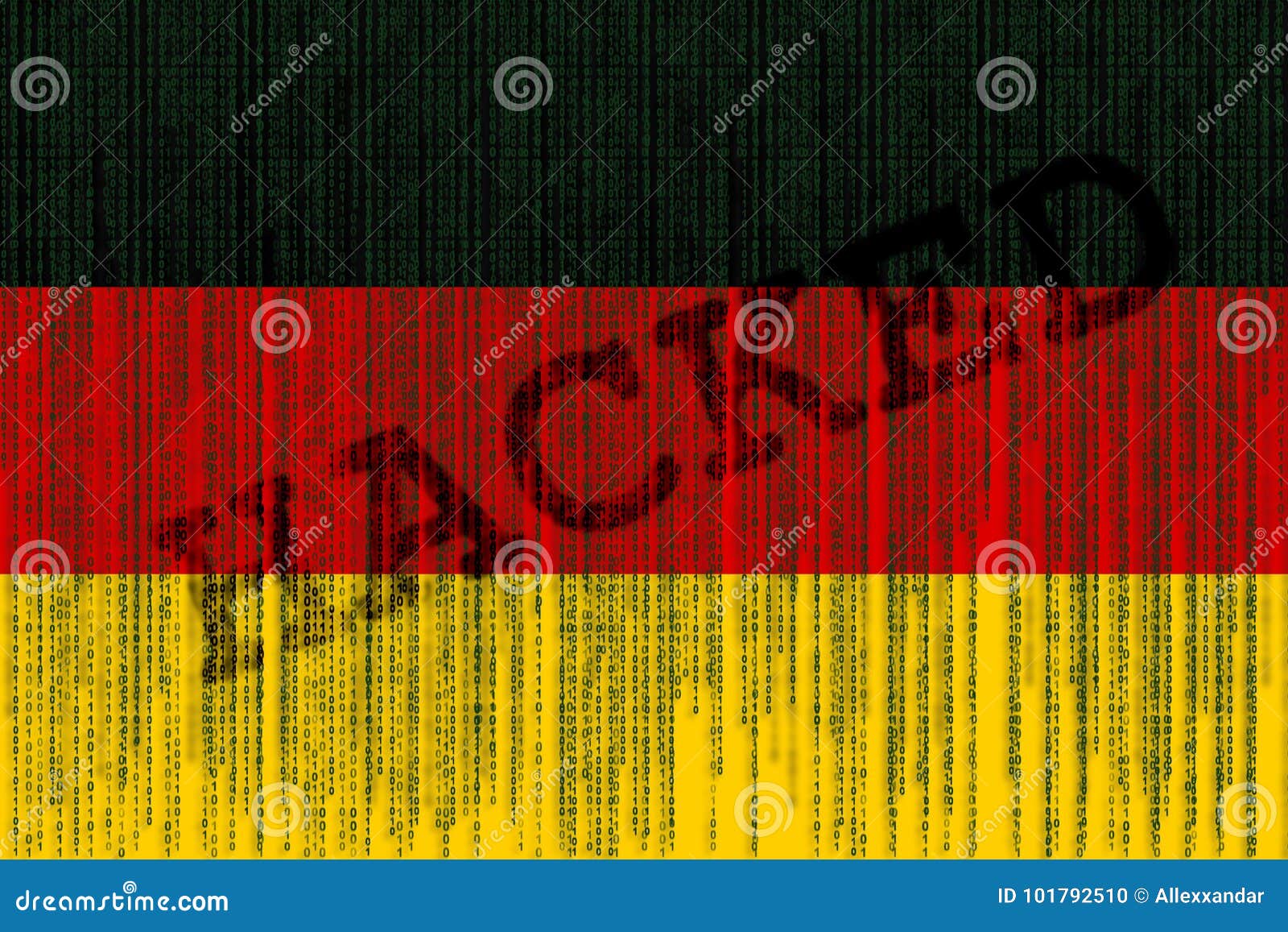 Germany Map Big Data Visualization. Futuristic Map Infographic ...