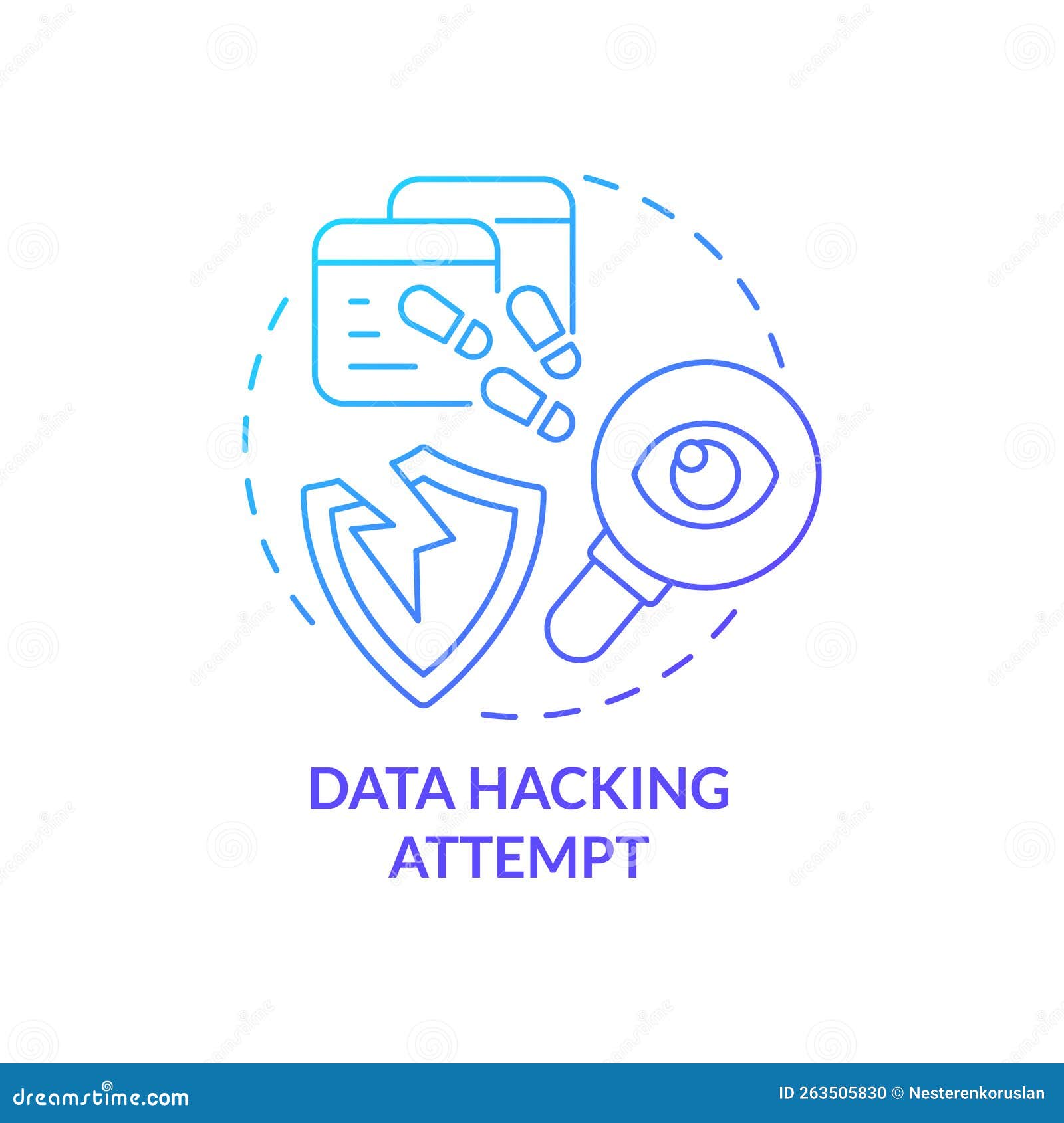 Data Hacking Attempt Blue Gradient Concept Icon Stock Vector ... Data Hacking Attempt Blue Gradient Concept Icon Stock Vector ...