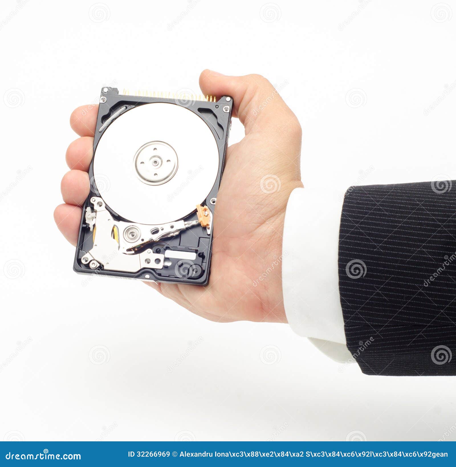 Data in the hand stock image. Image of black, business - 32266969