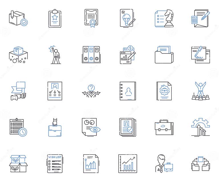 Data Handling Line Icons Collection. Analytics, Algorithms, Big Data ...