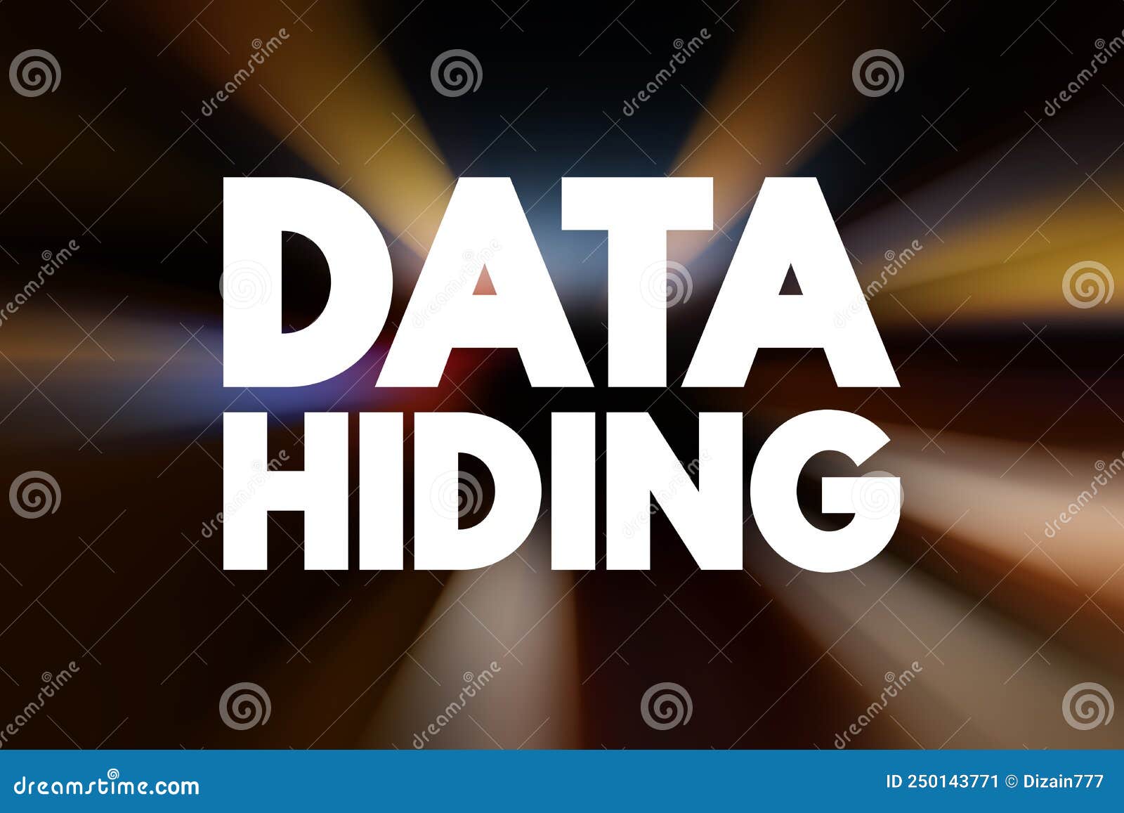 Data Hiding - Technique of Hiding Internal Object Details, Text Concept ...