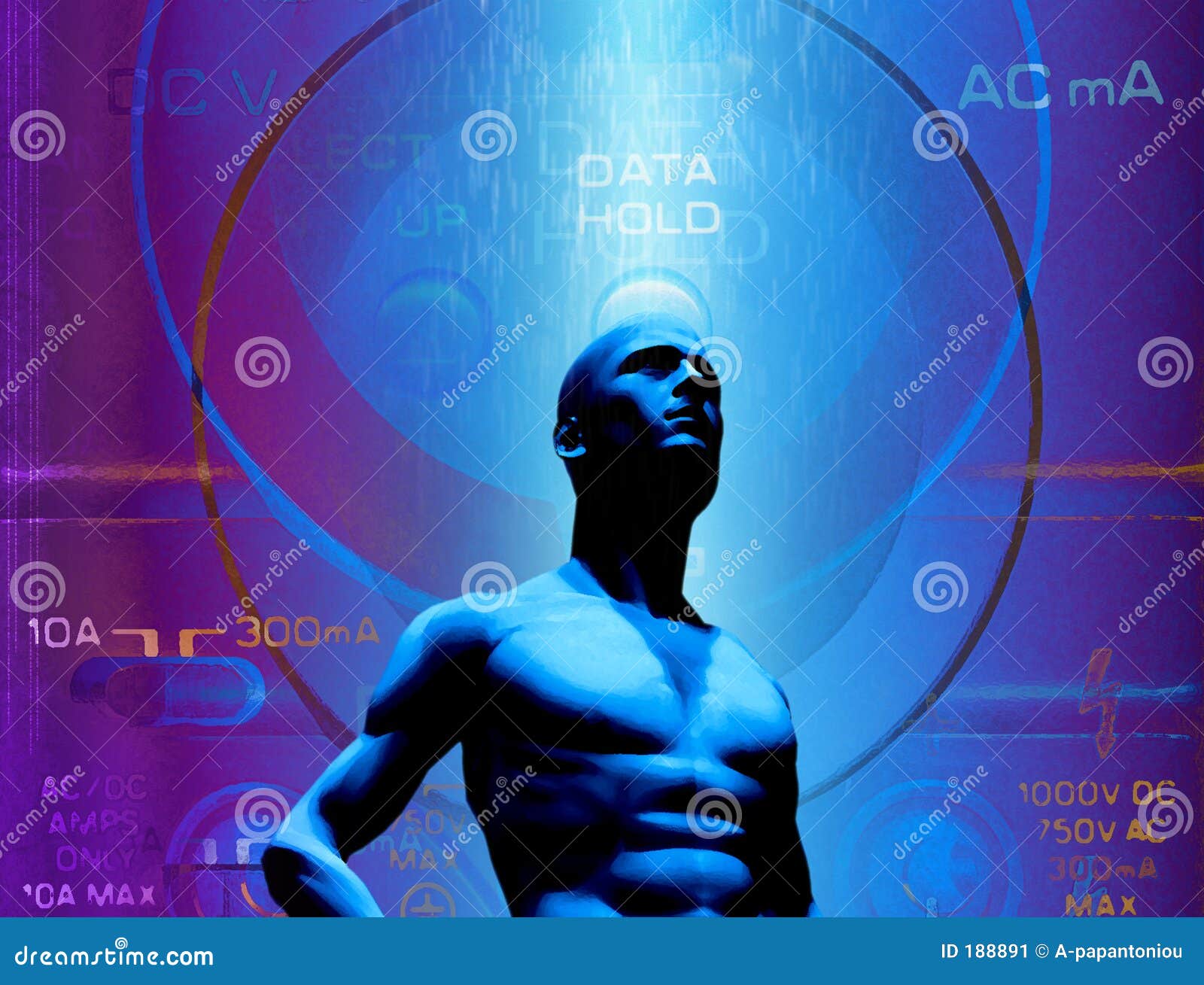 Data Hold stock illustration. Illustration of power, metaphor - 188891