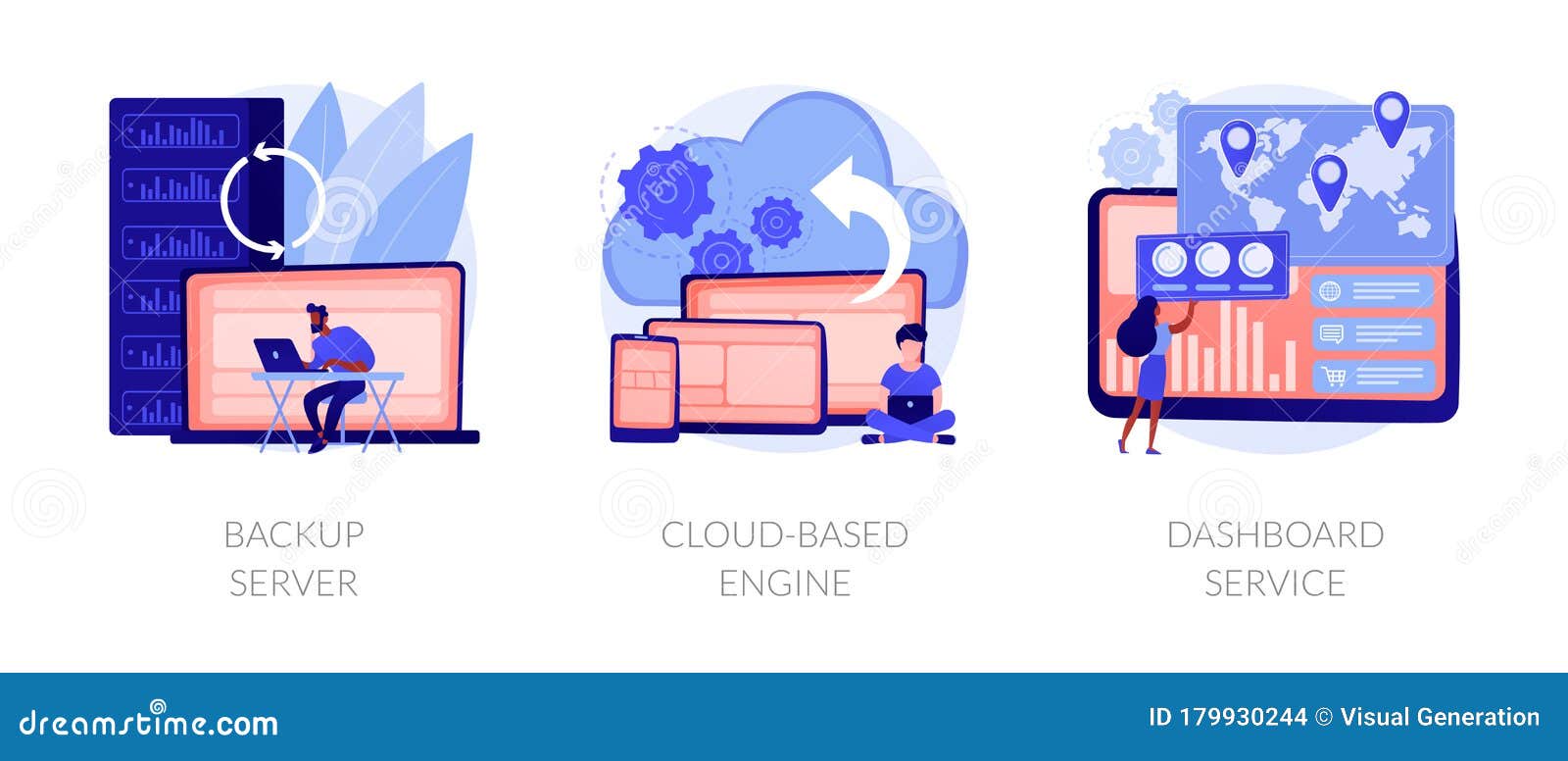 Data Processing and Recovery Vector Concept Metaphors Stock Vector - Illustration of digital ...