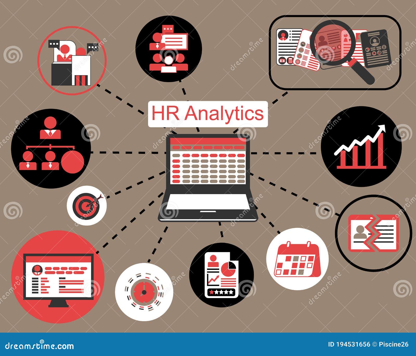 Data for HR Analytics Vector Stock Vector - Illustration of screening ... Data for HR Analytics Vector Stock Vector - Illustration of screening ...