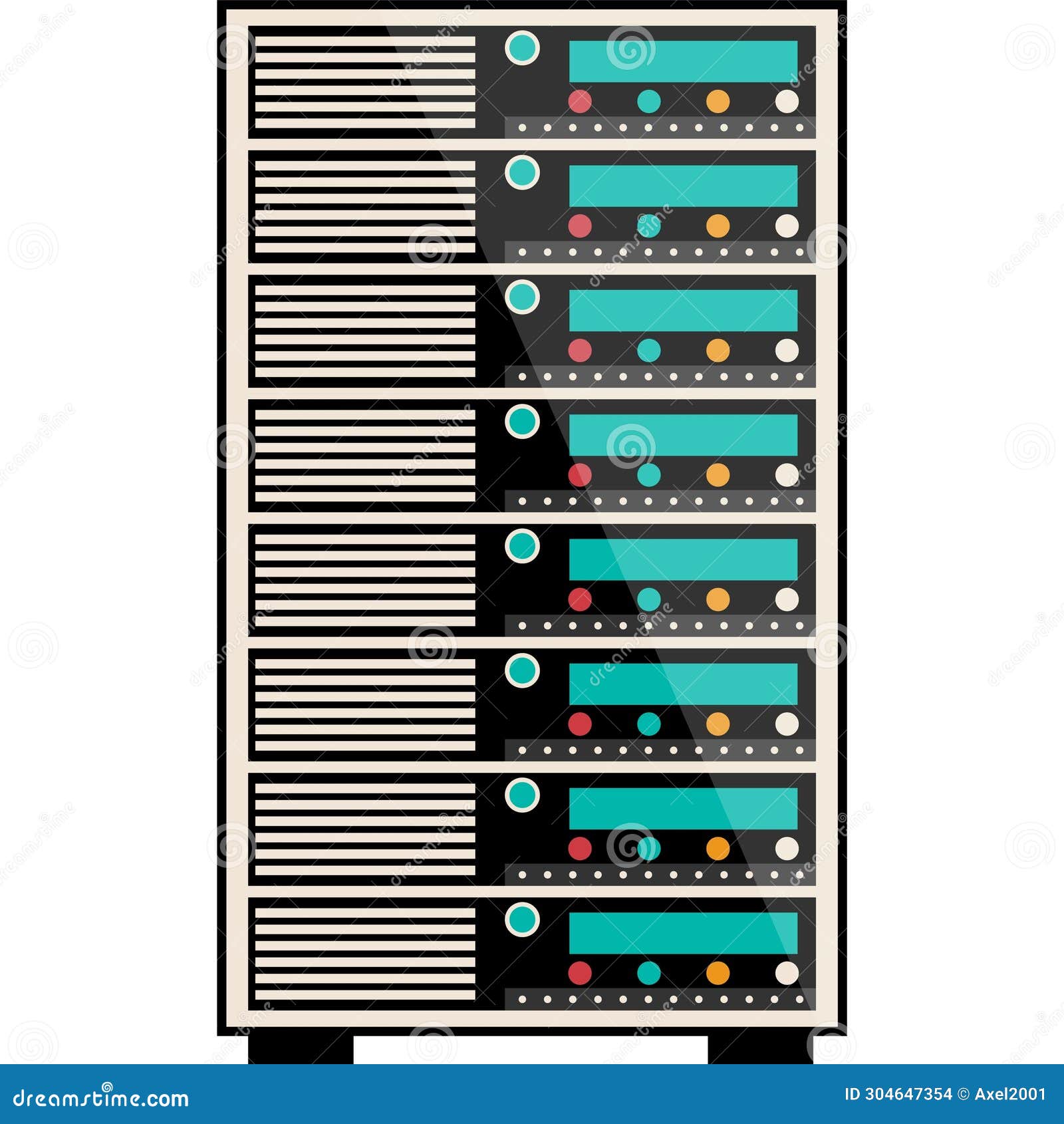 Data Icon Supercomputer Vector Big Cloud Warehouse Stock Vector ...