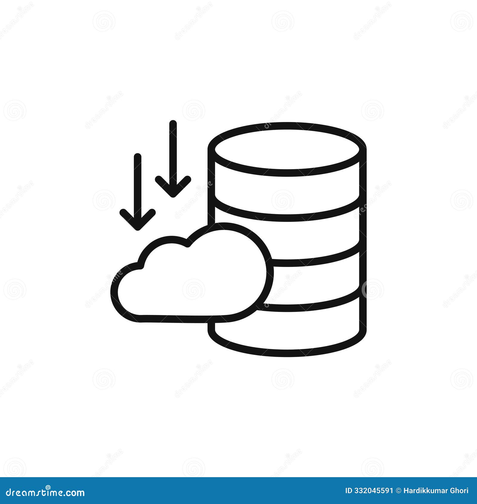 Data Icon Symbol on White Background Stock Vector - Illustration of ...