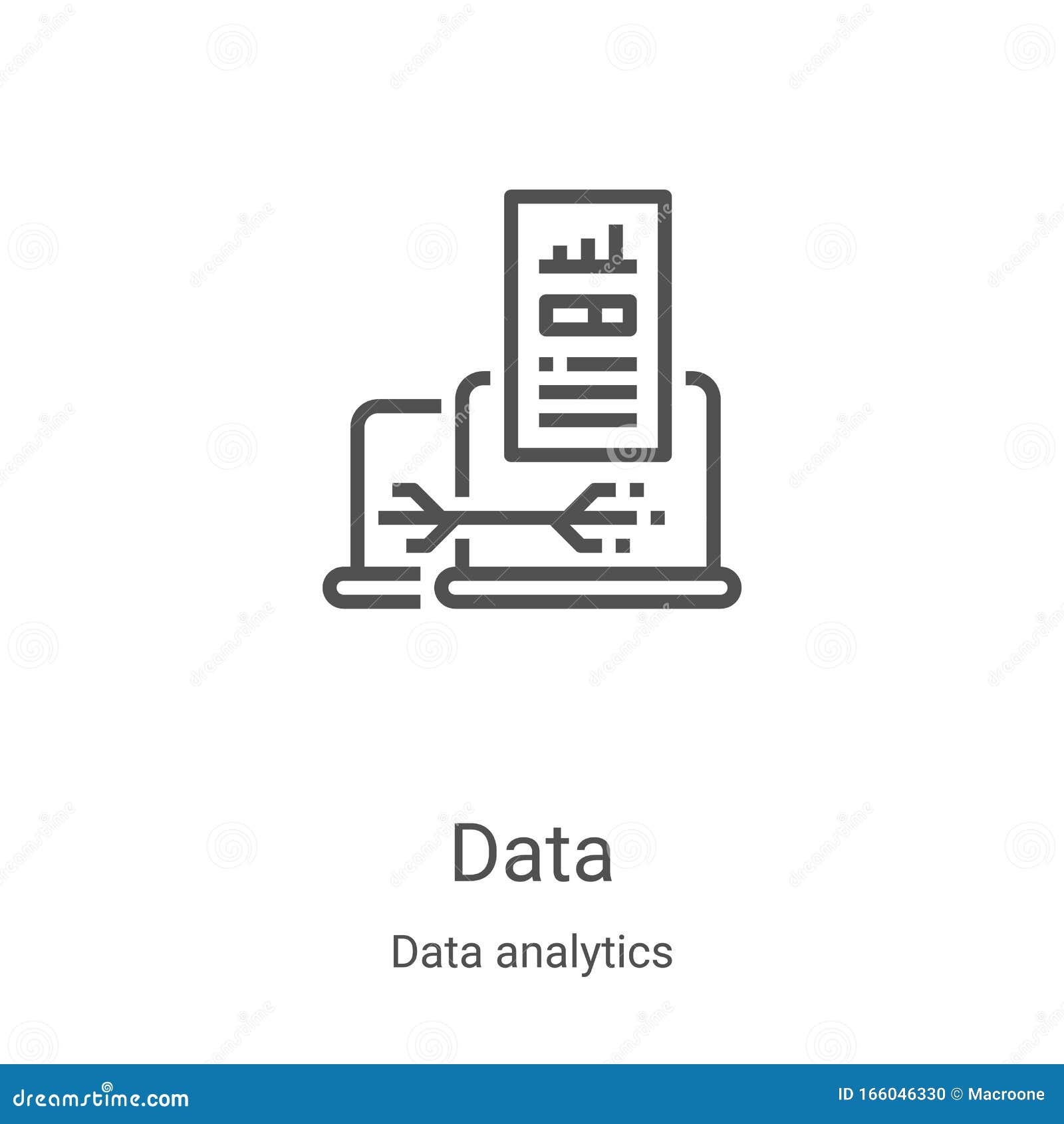 Data Icon Vector from Data Analytics Collection. Thin Line Data Outline ...