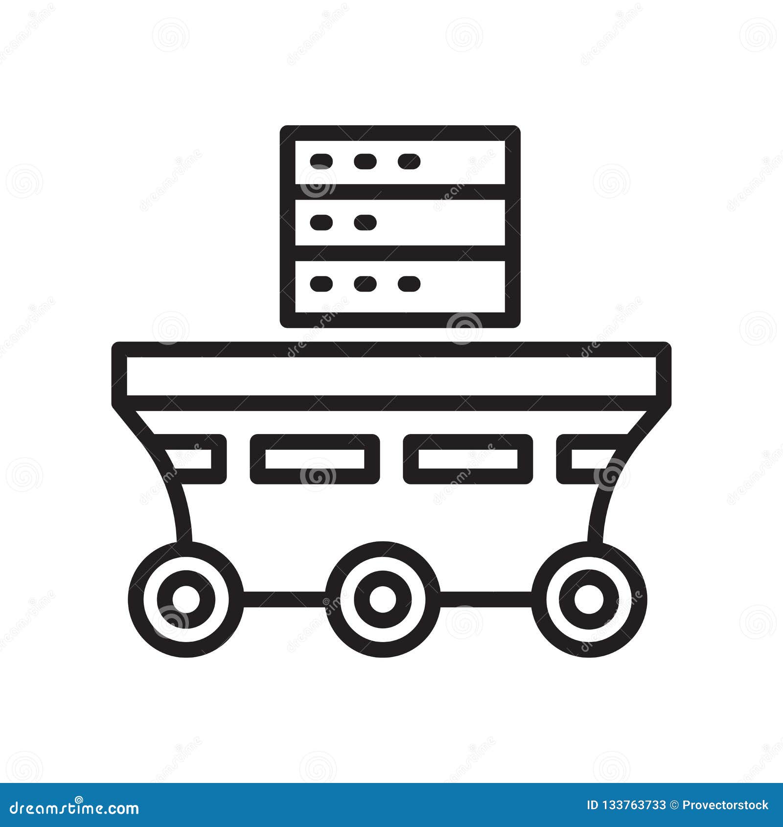 Data Icon Vector Sign and Symbol Isolated on White Background, D Stock ...