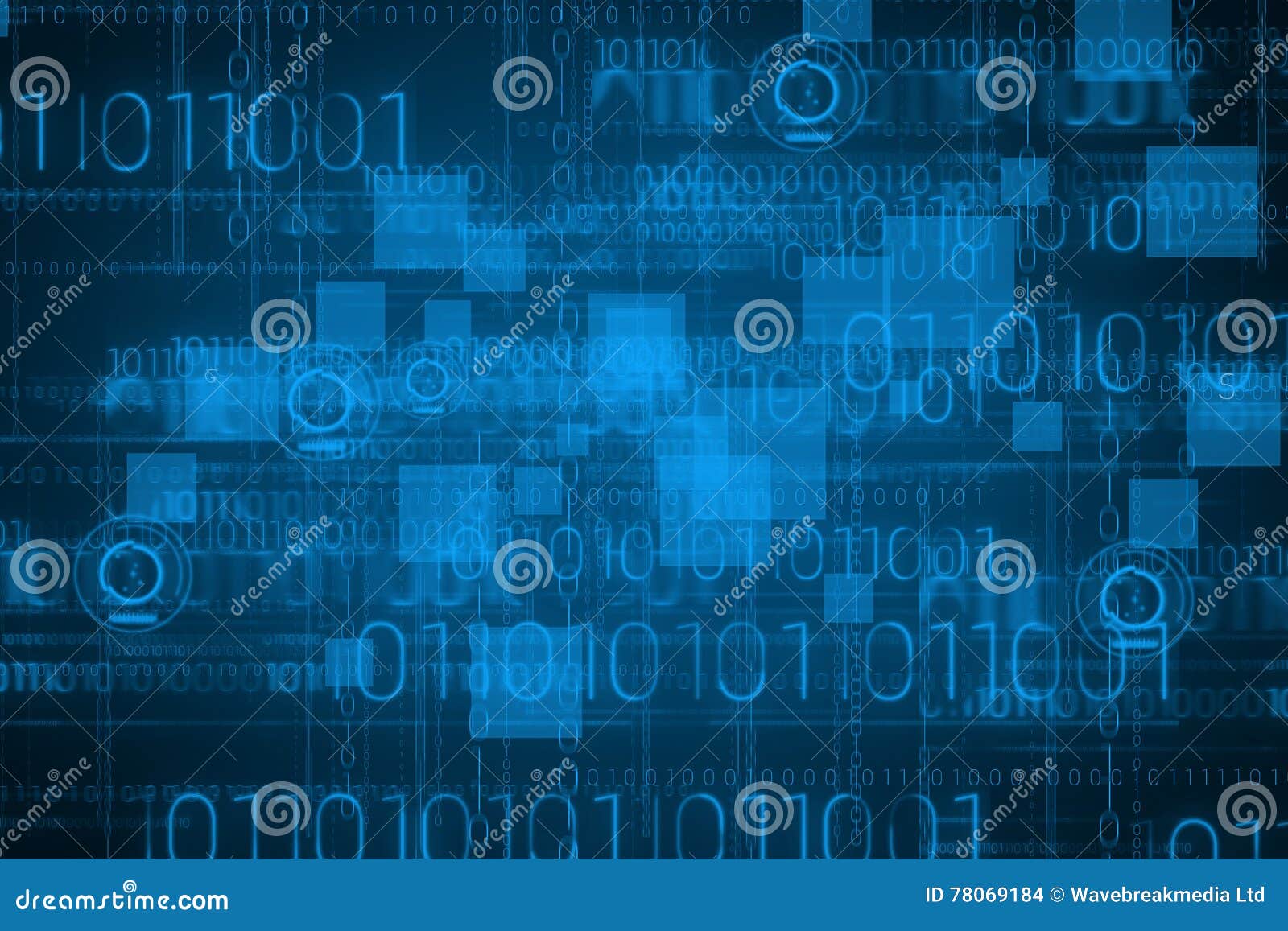 Data and icons graphics stock photo. Image of basic, blue - 78069184