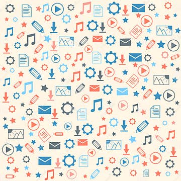 Data Icons on White Background Stock Vector - Illustration of ...