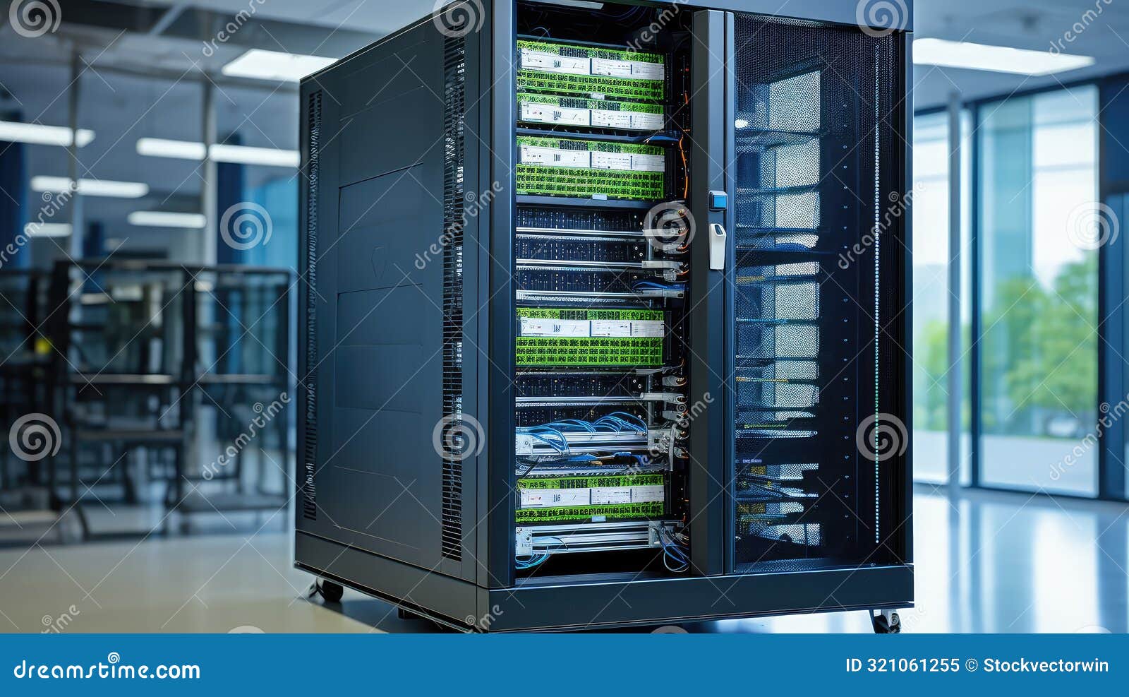 Data Information Technology Server Stock Illustration - Illustration of ...