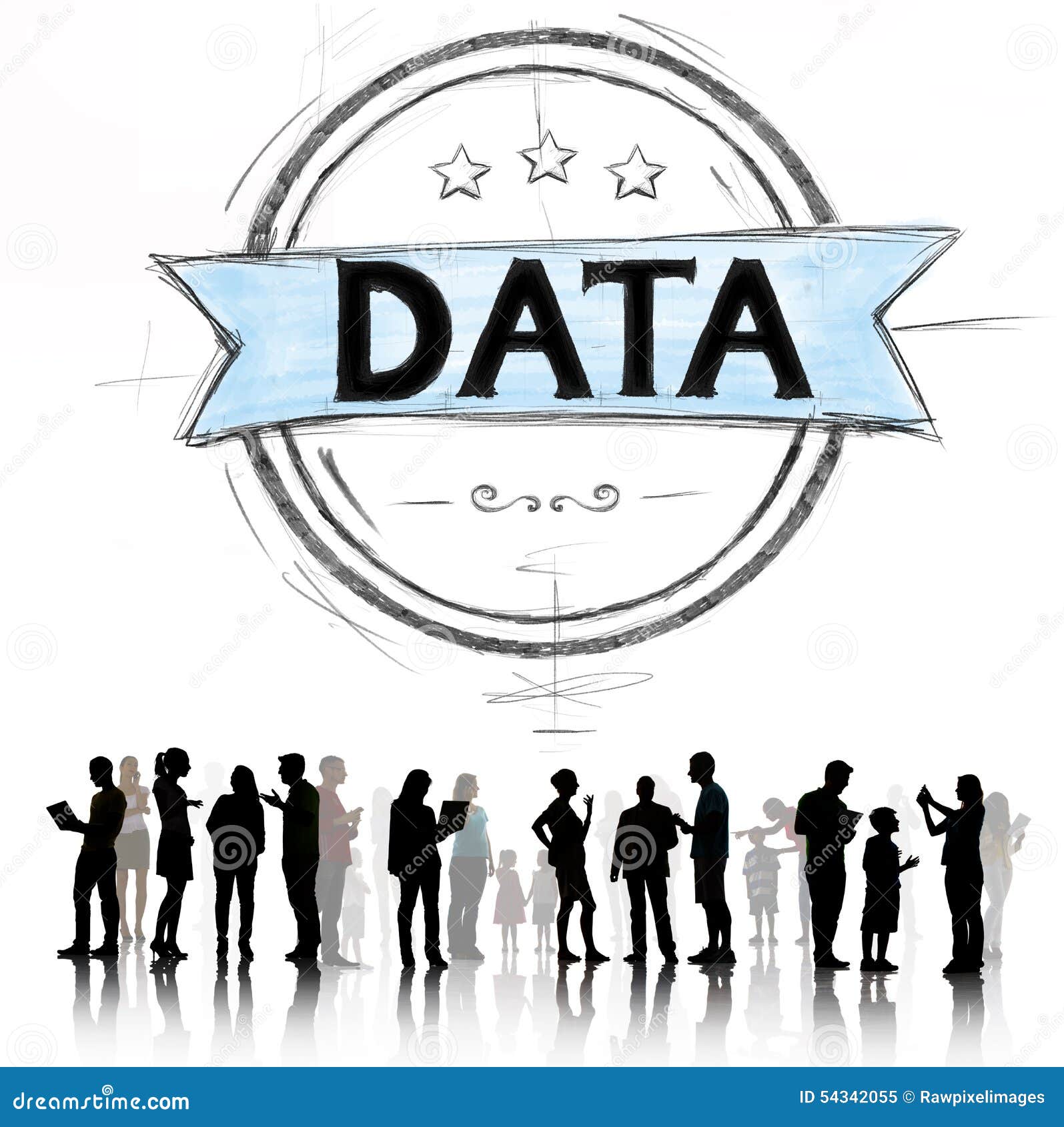 Data Information Technology Storage Computing Concept Stock Image ...