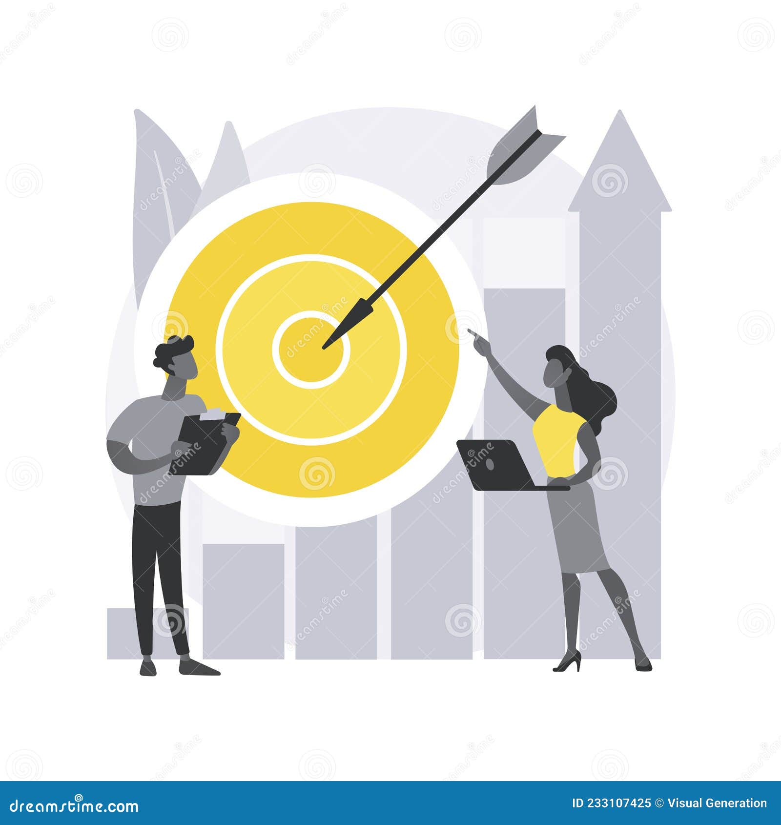 Data Initiative Abstract Concept Vector Illustration. Stock Vector ...