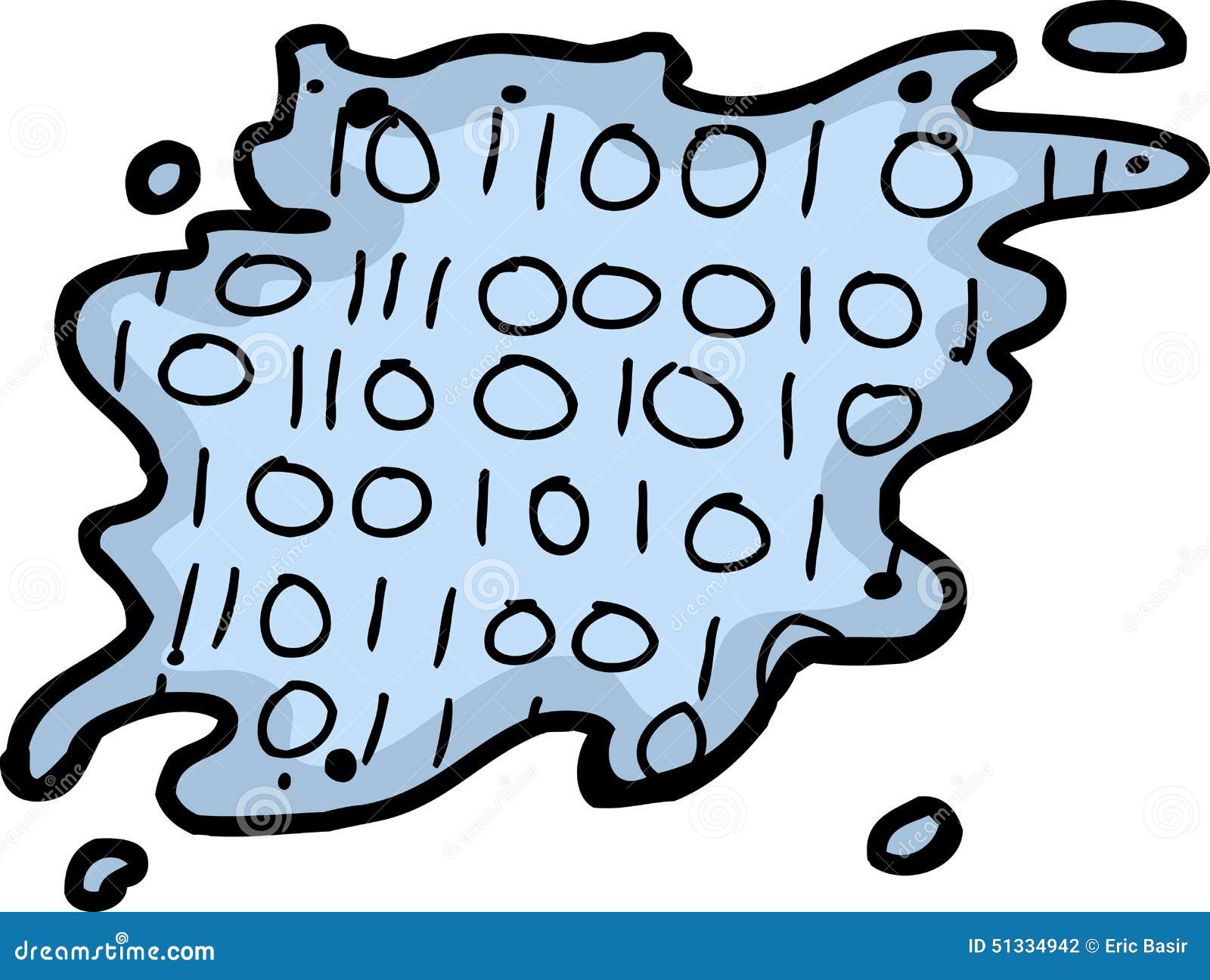 Data Inside Water Leak stock illustration. Illustration of clip - 51334942