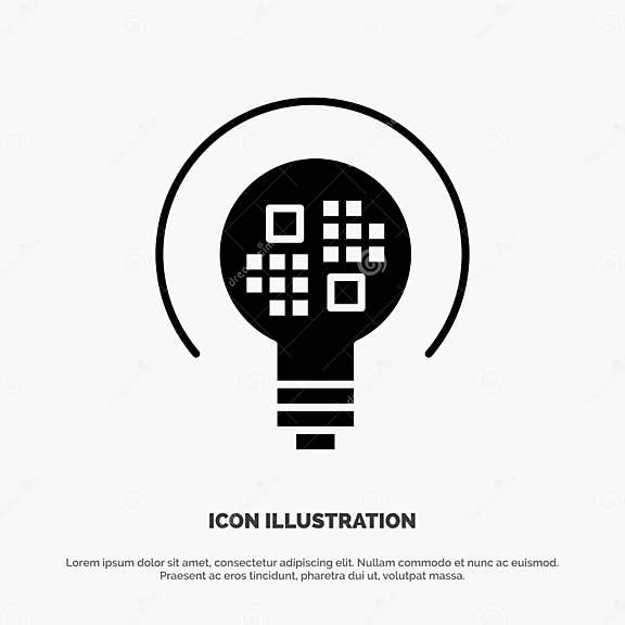 Data, Insight, Light, Bulb Solid Glyph Icon Vector Stock Vector ...