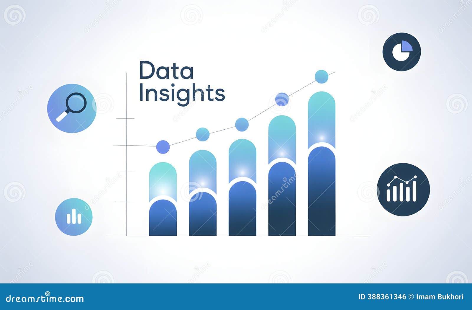 Data Insights Icon: Uncover Patterns And Trends. Visual Analytics Icon: Data Visualization ...