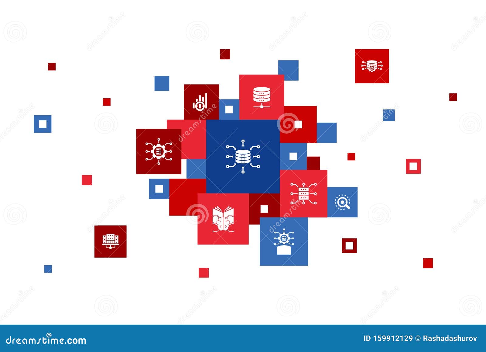 Data Integration Infographic 10 Steps Stock Vector Illustration Of