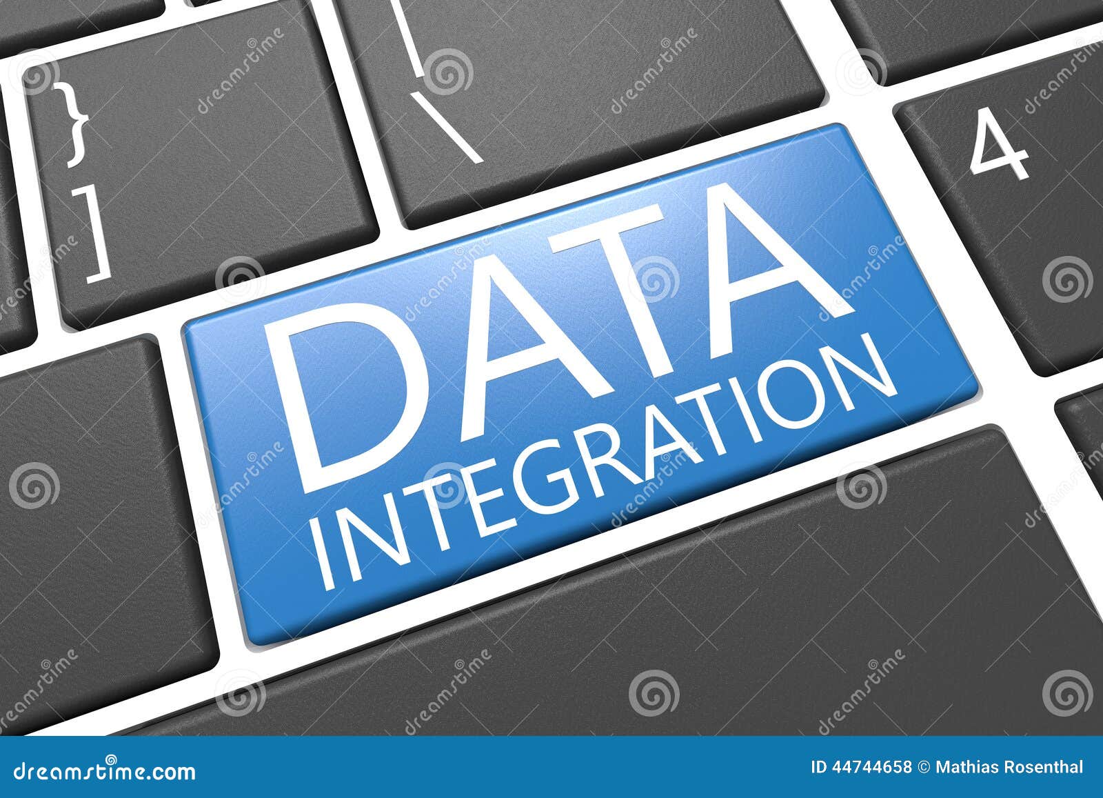 Data Integration Concept On Striped Background. Stock Photography ...