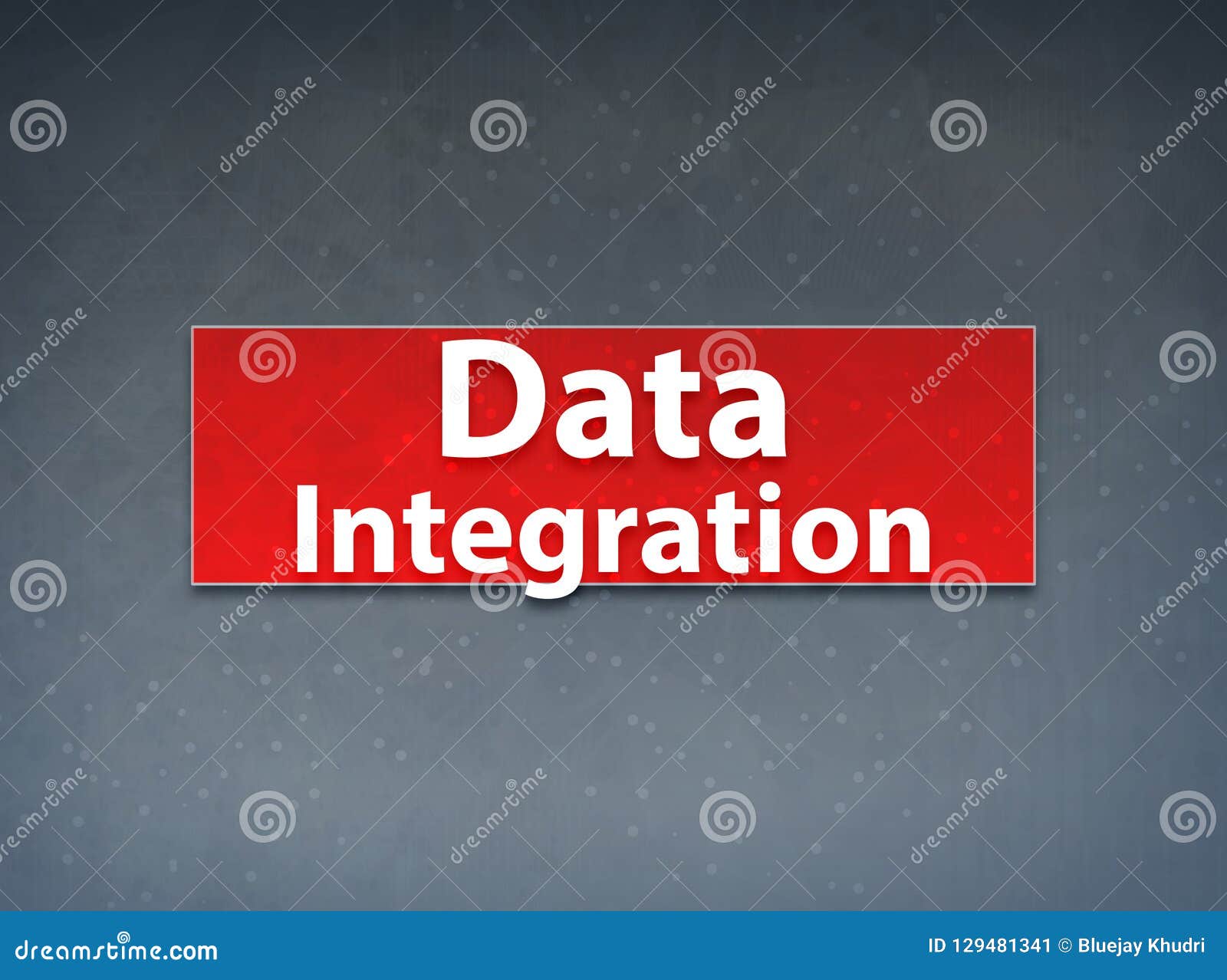 Data Integration Red Banner Abstract Background Stock Illustration ...
