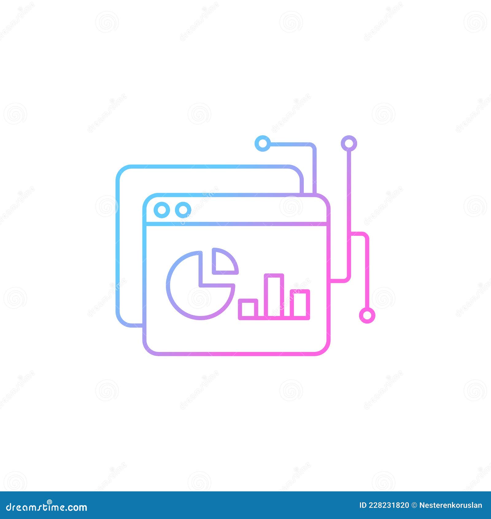 Data Intelligence Platform Gradient Linear Vector Icon Stock Vector ...