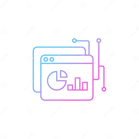 Data Intelligence Platform Gradient Linear Vector Icon Stock Vector ...