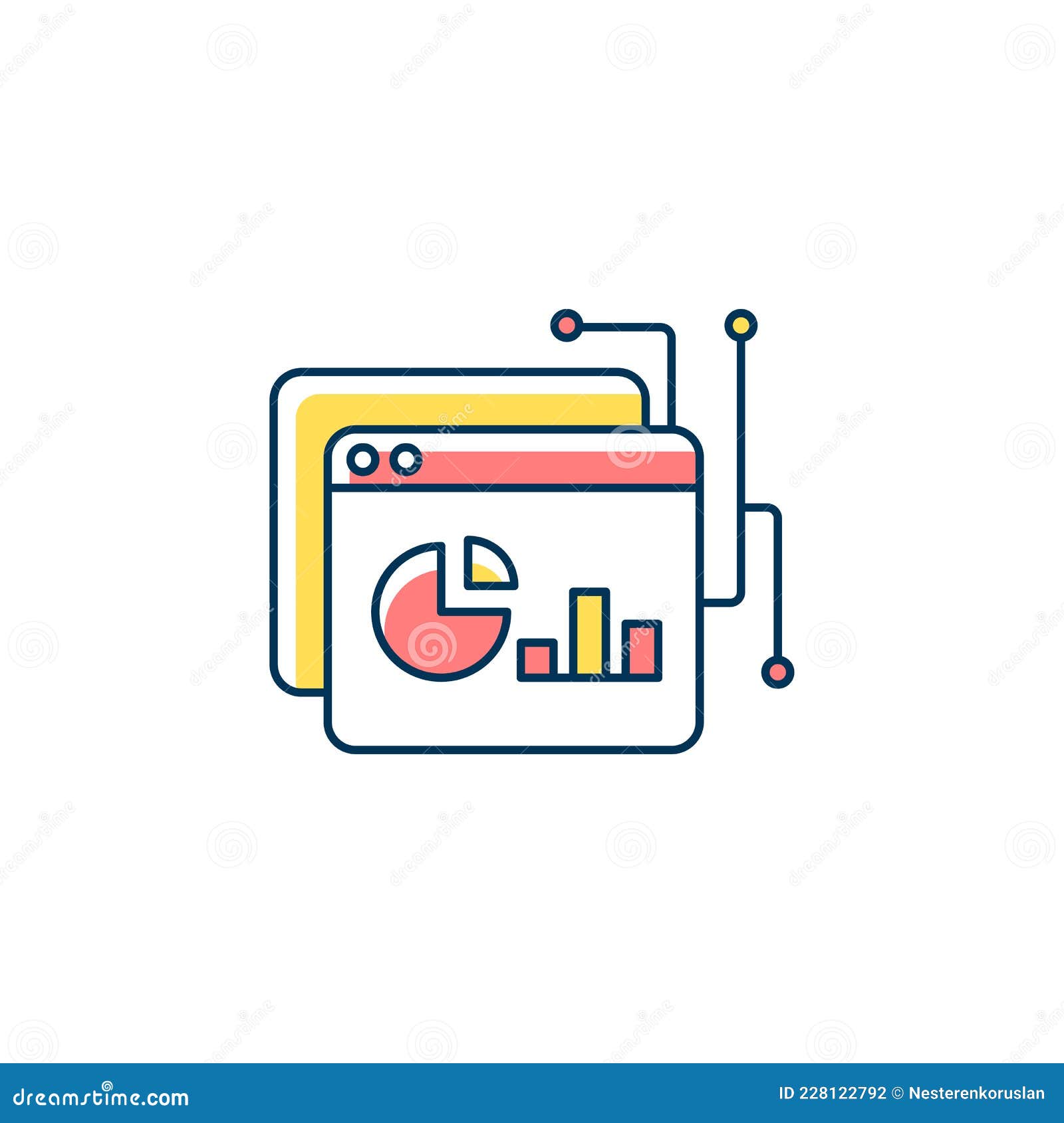 Data Intelligence Platform RGB Color Icon Stock Vector - Illustration ...