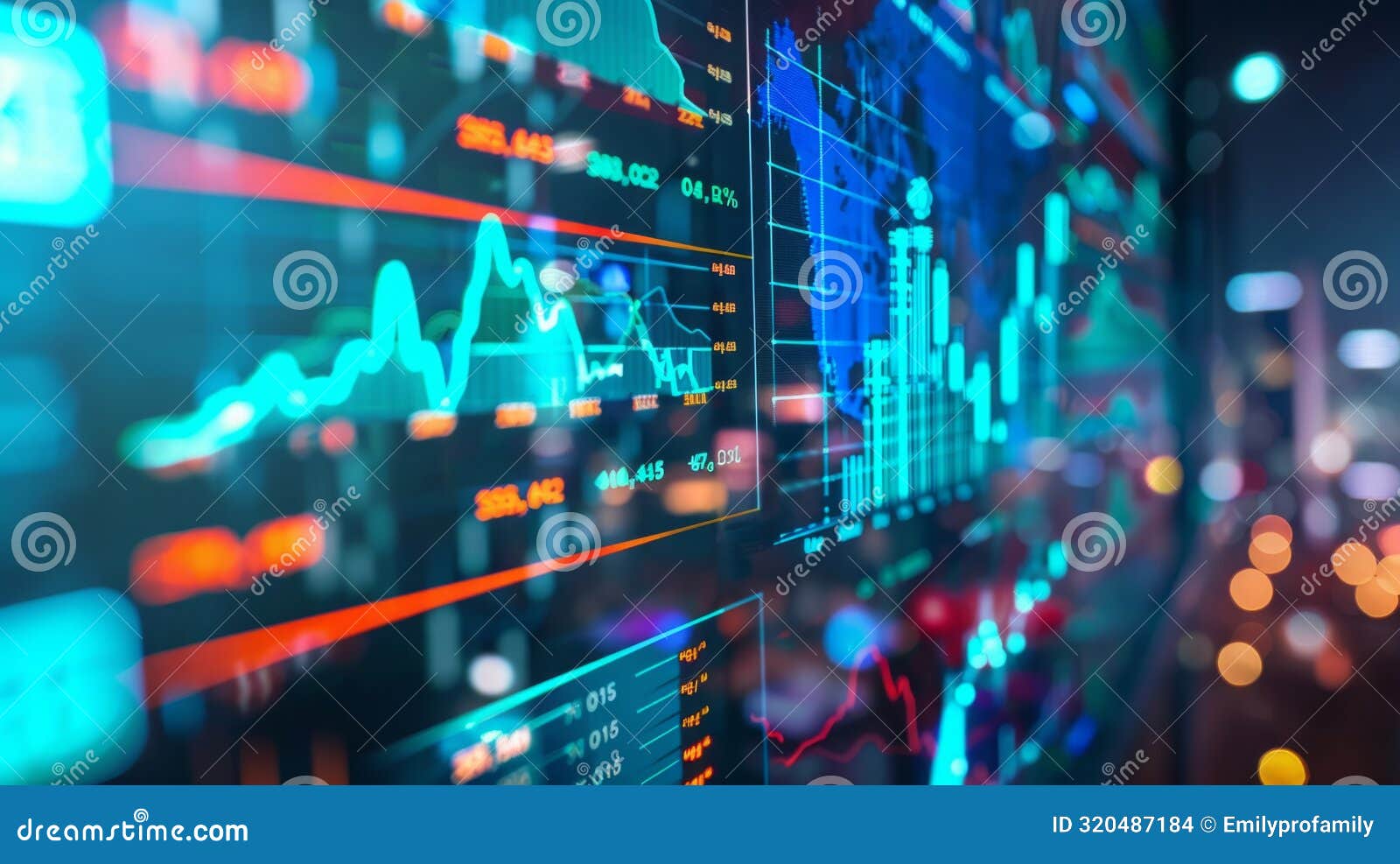 Data Intensive Computer Screen, Close Up Stock Photo - Image of ...