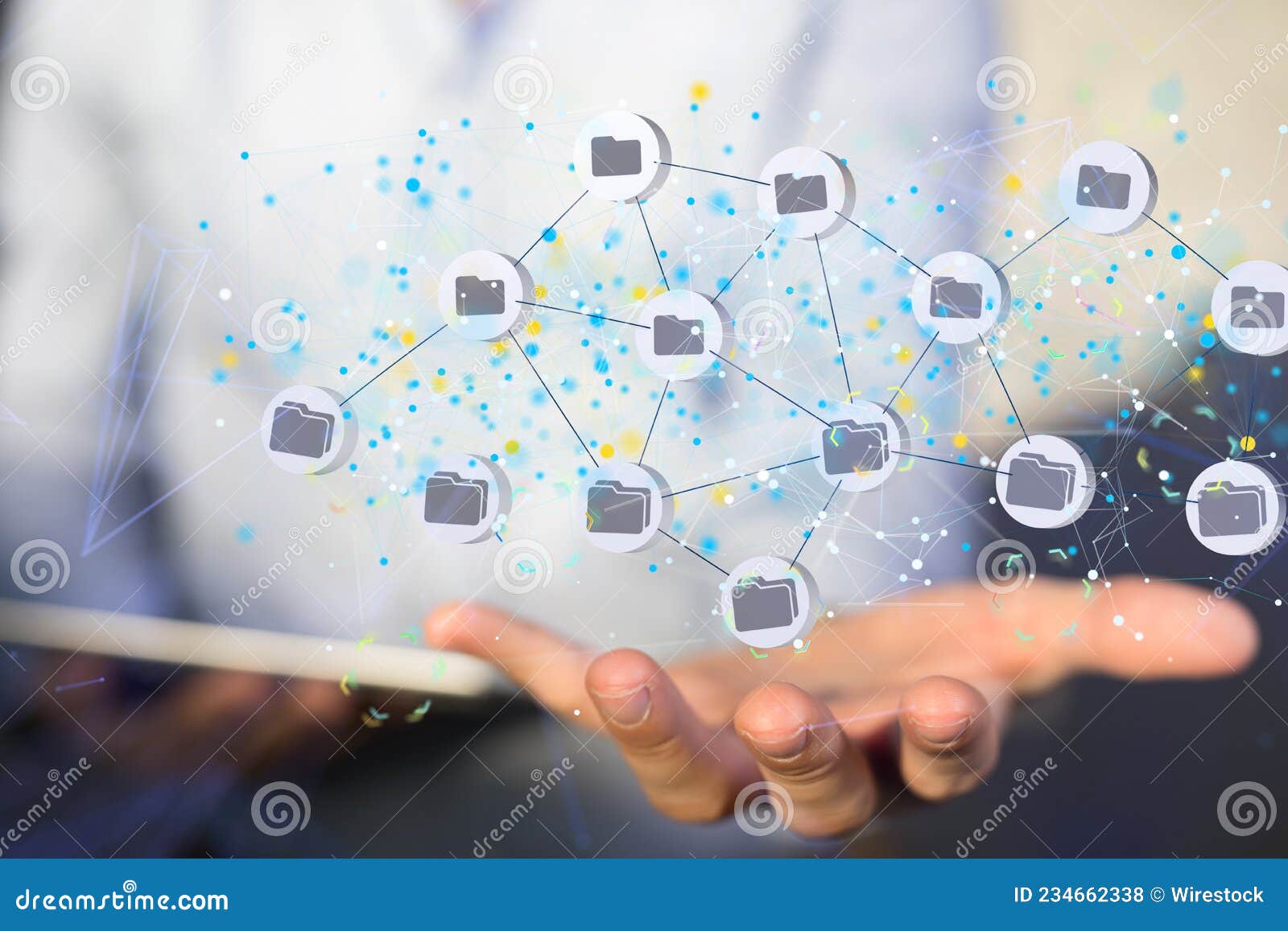 Data Internet Infrastructure Concept. Abstract Technology Background ...