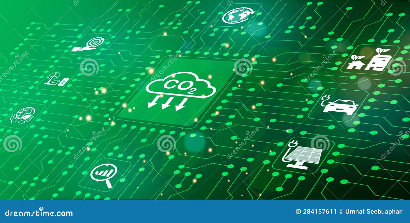 Carbon Balance Is Zero. The Hand Of Pollution And Efficient Management ...