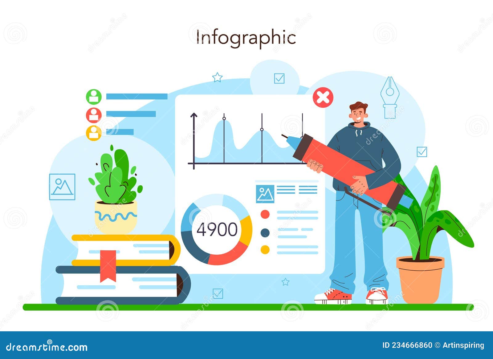 Data Journalism or Data-driven Journalism Concept. Big Data Filtering ...