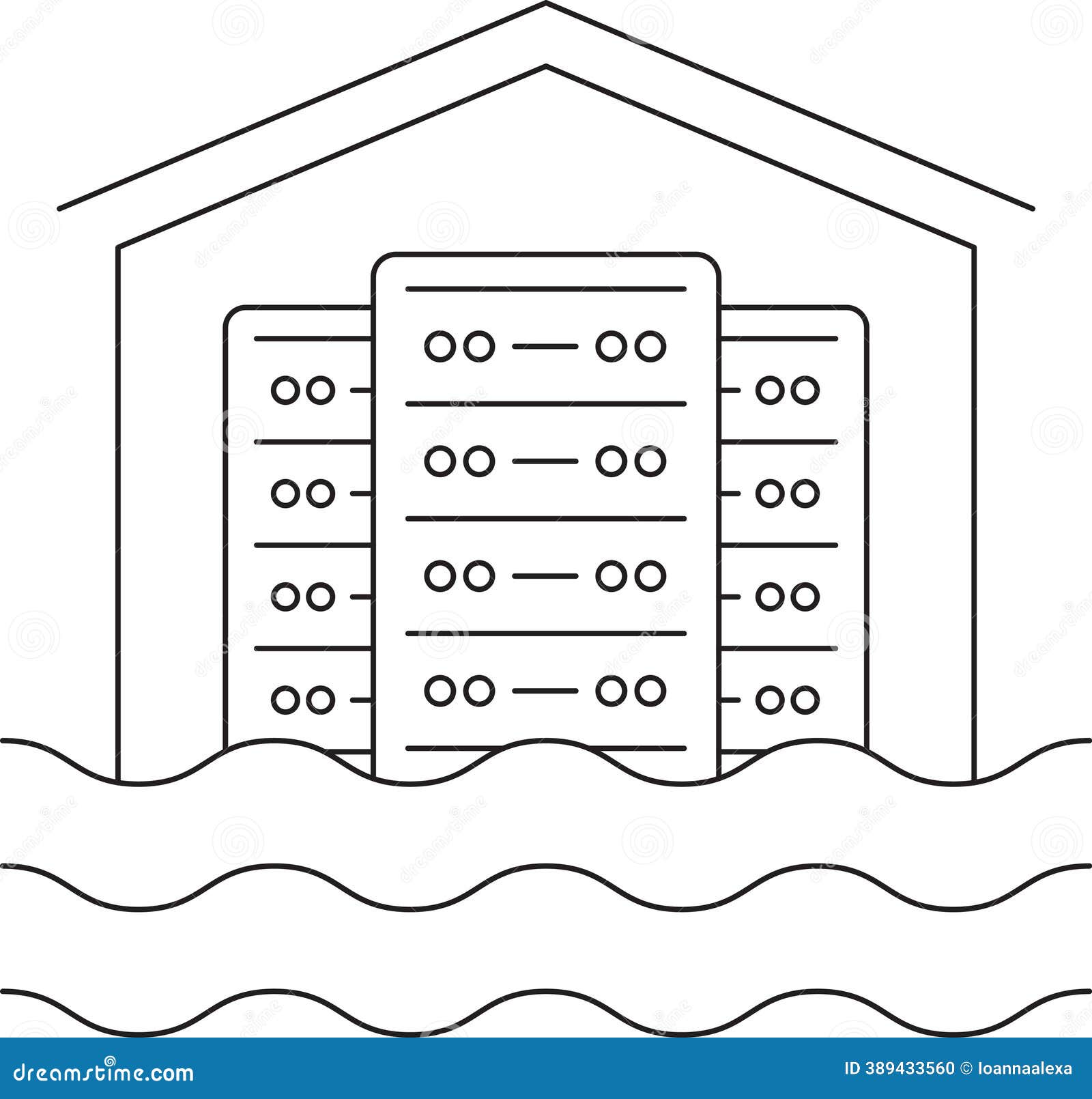 Data Lake Architecture Components Blue Rectangle Infographic Template Vector Illustration ...