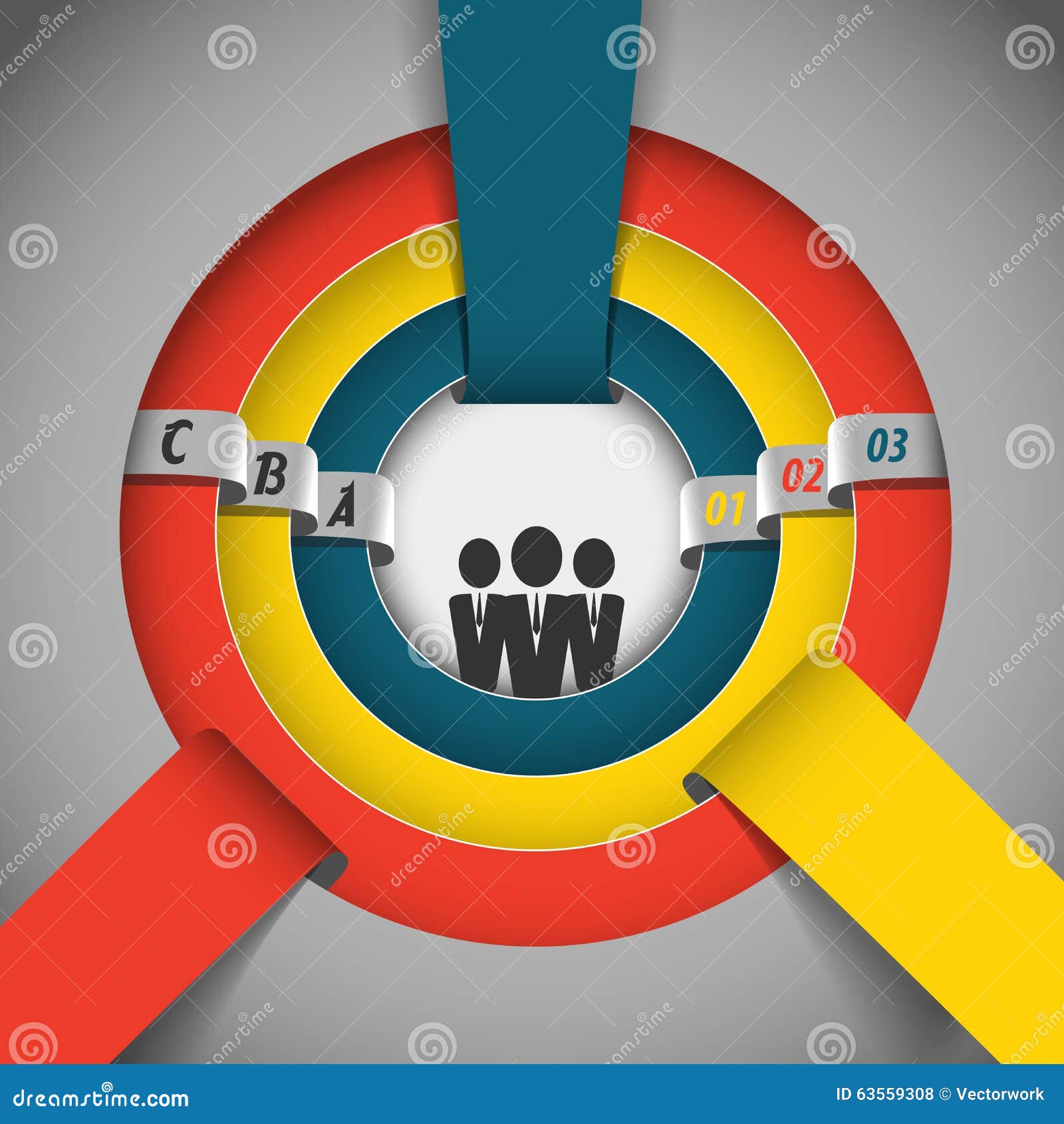 Data Layers with Abstract Ribbons Stock Vector - Illustration of ...