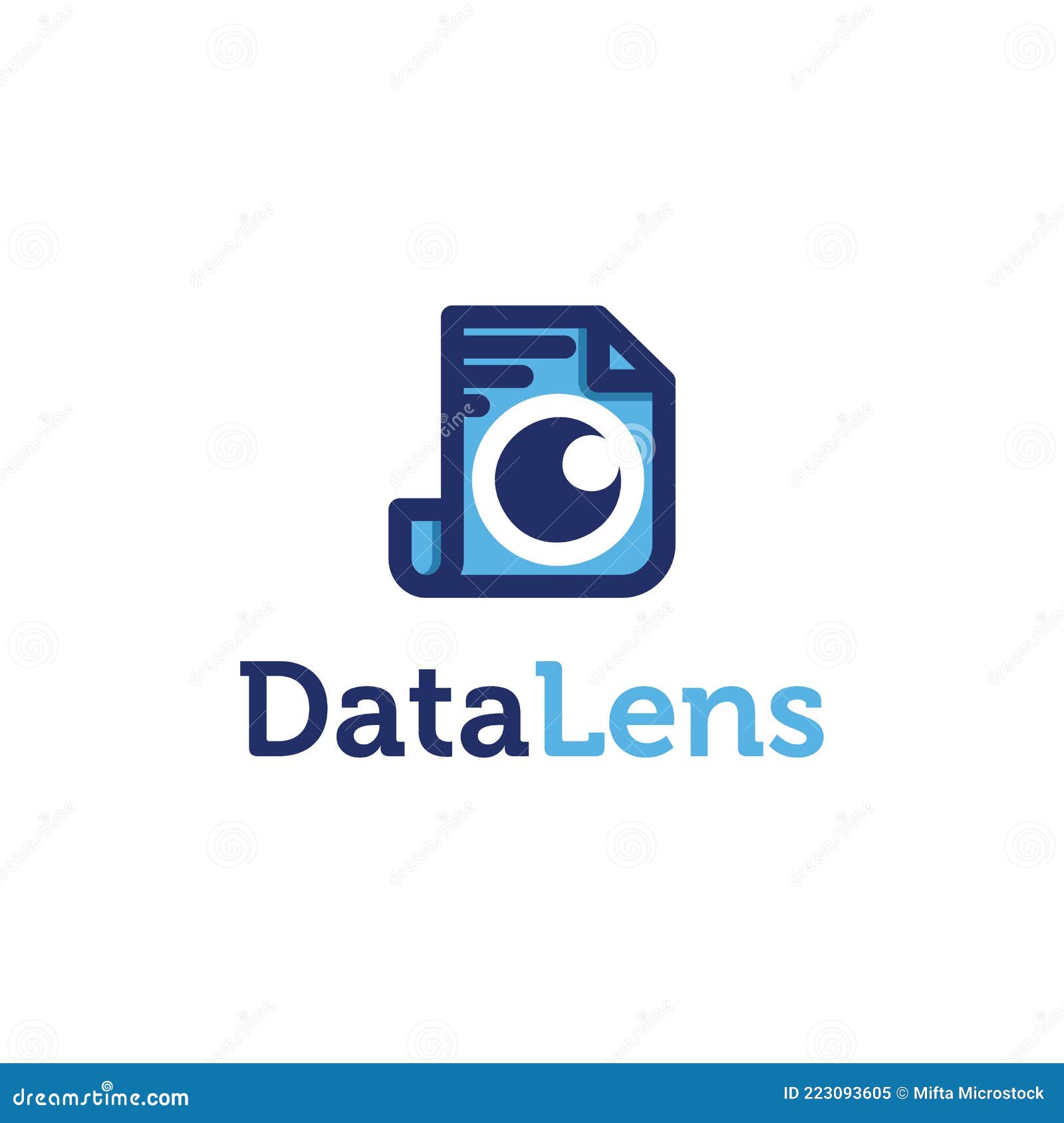 Data Lens Logo Design Template Unique Modern Stock Vector ...