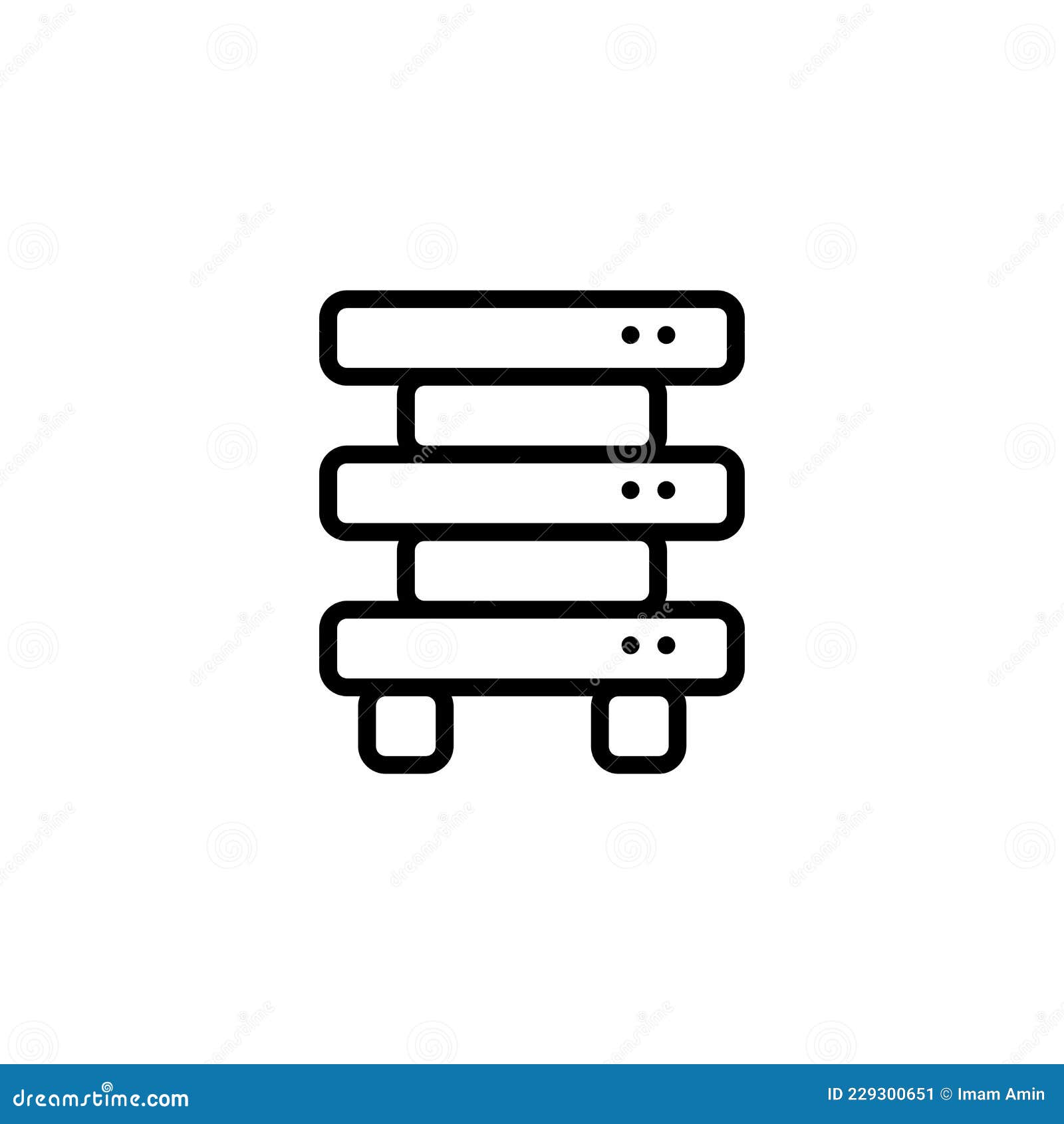 Data Load Technology Monoline Symbol Icon Logo for Graphic Design, UI ...