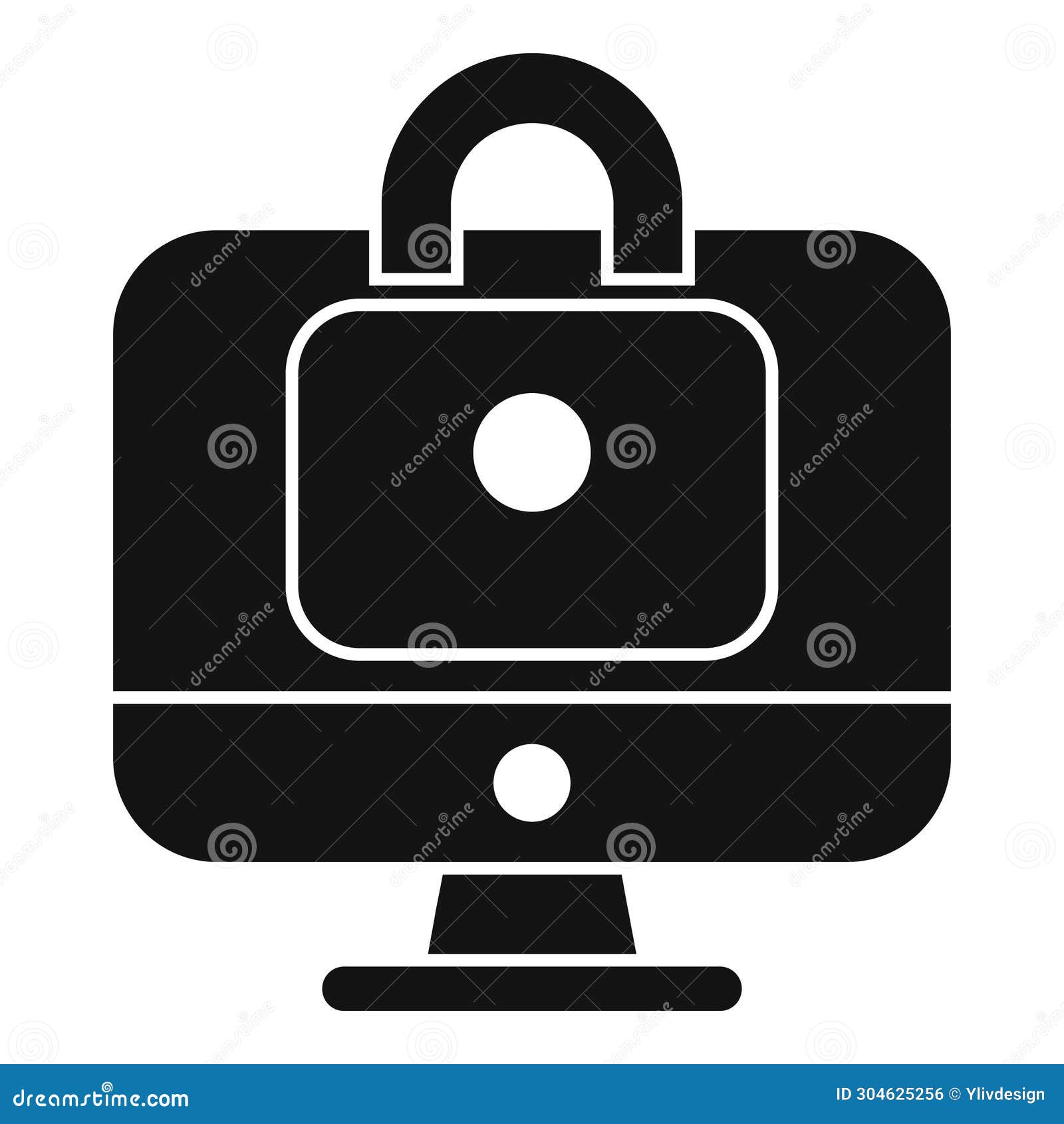 Data Lock Protect Icon Simple Vector. Internet Legal Stock Illustration ...