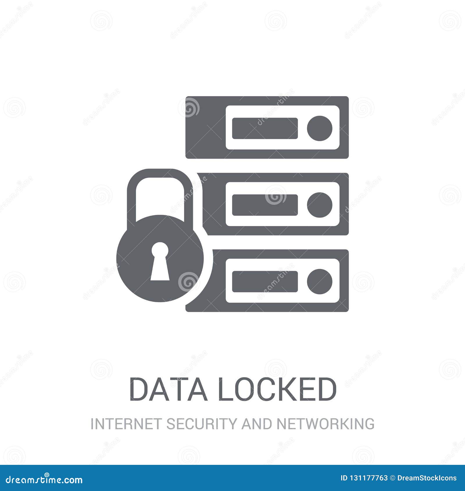 Data Locked Icon. Trendy Data Locked Logo Concept on White Bac Stock ... Data Locked Icon. Trendy Data Locked Logo Concept on White Bac Stock ...