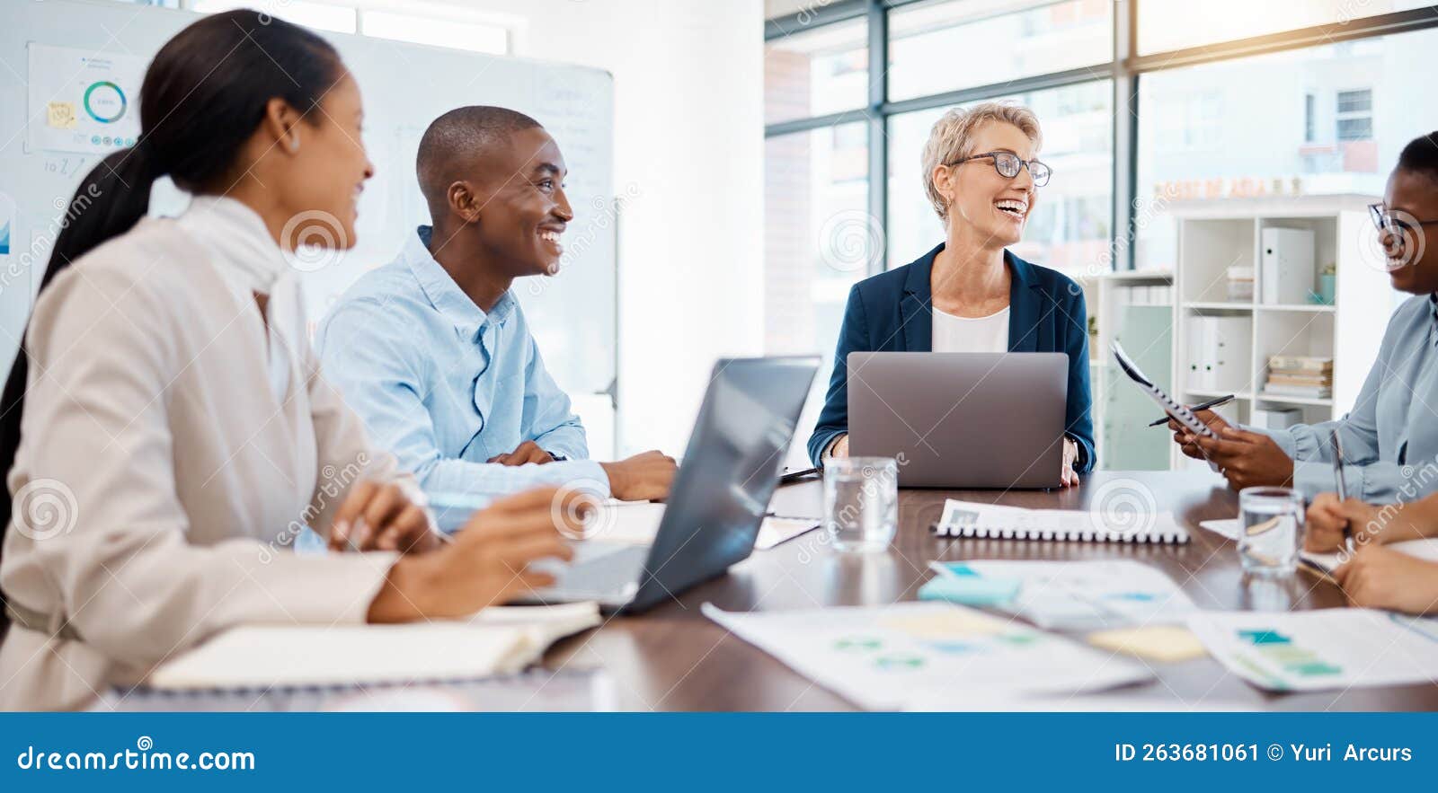 Data, Logistics and Business Meeting in Office with Analytics Data Team ...