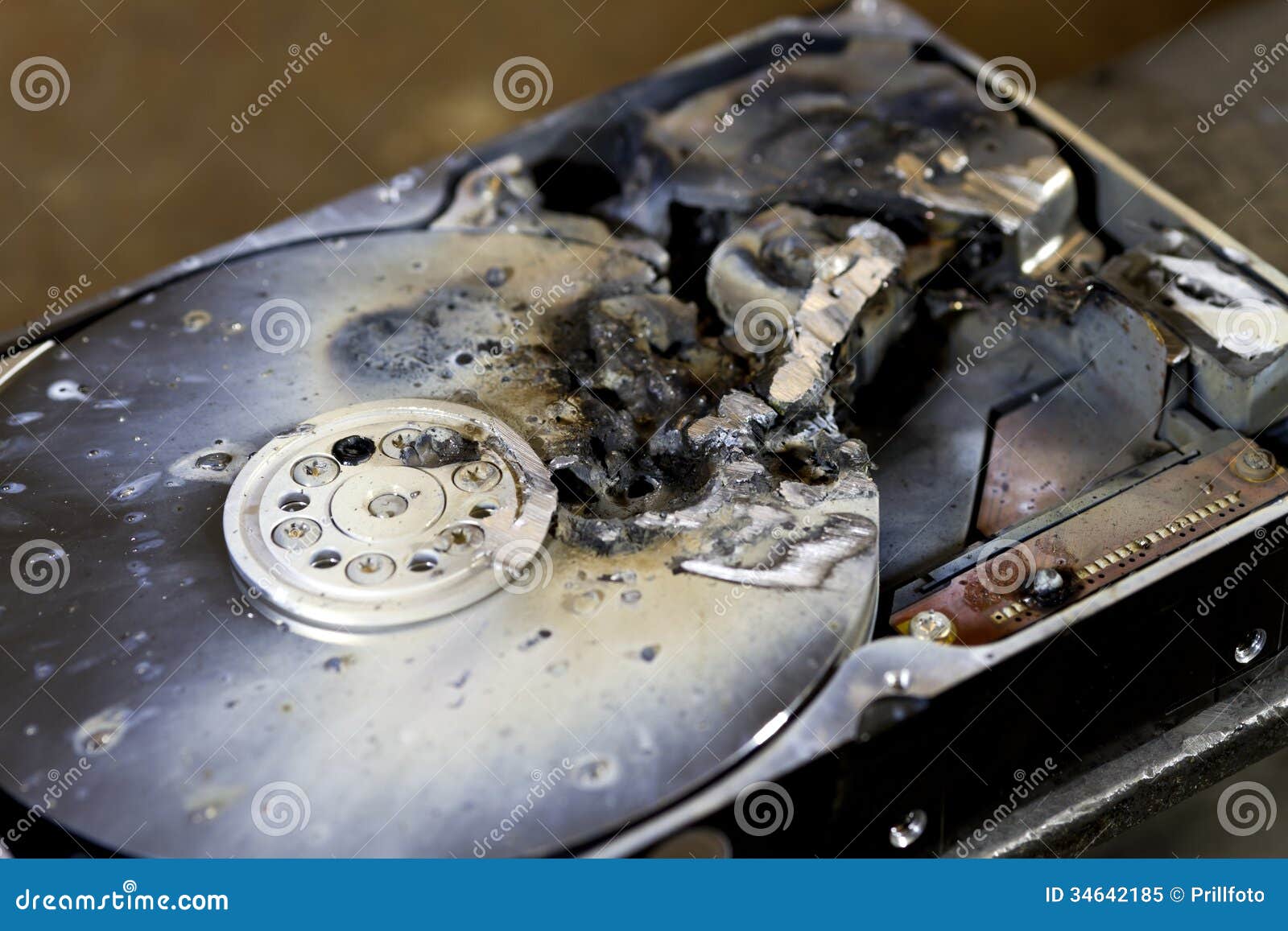 Data loss stock image. Image of demolished, actuator - 34642185