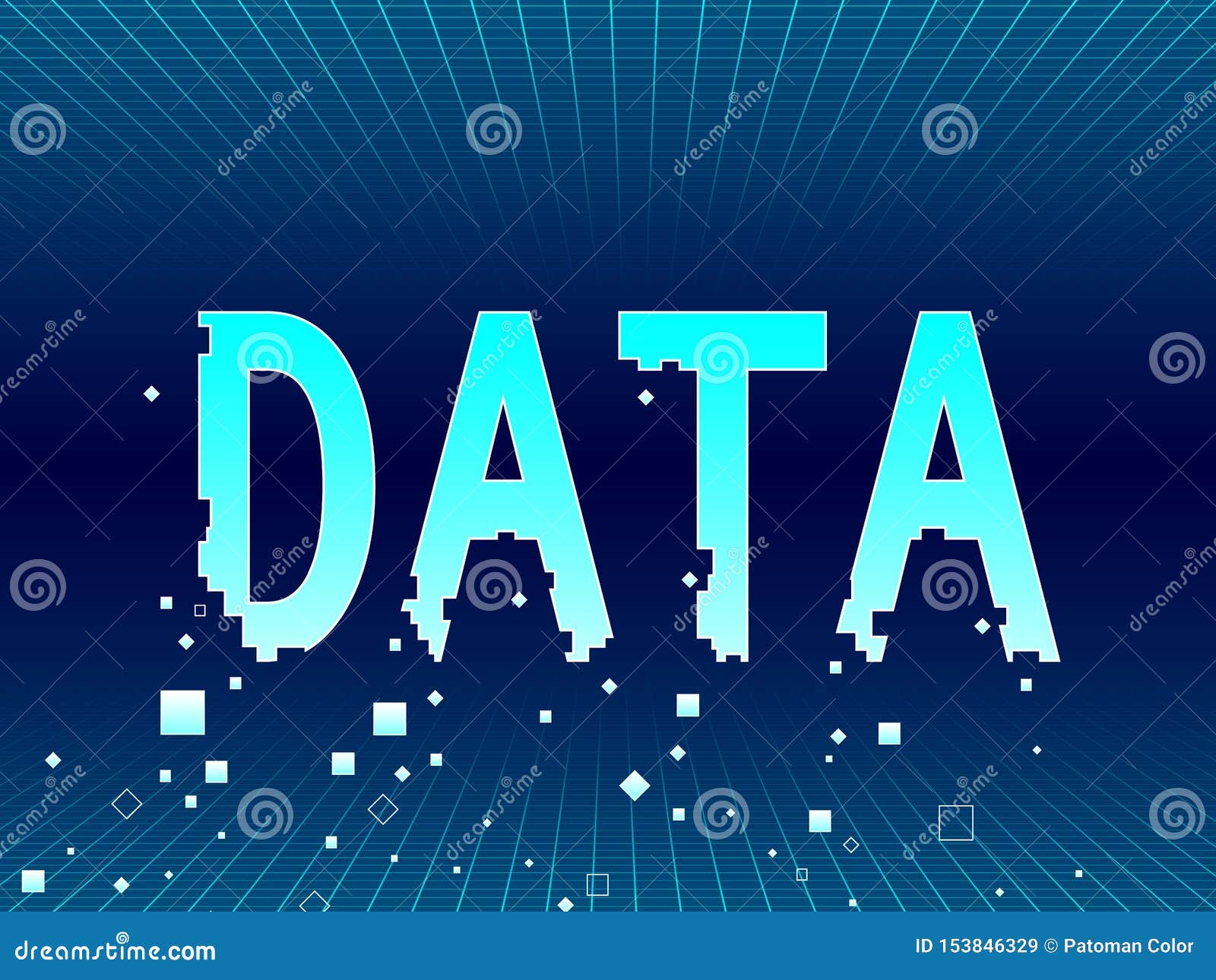 Unsecure Data Loss stock vector. Illustration of logo - 153846329