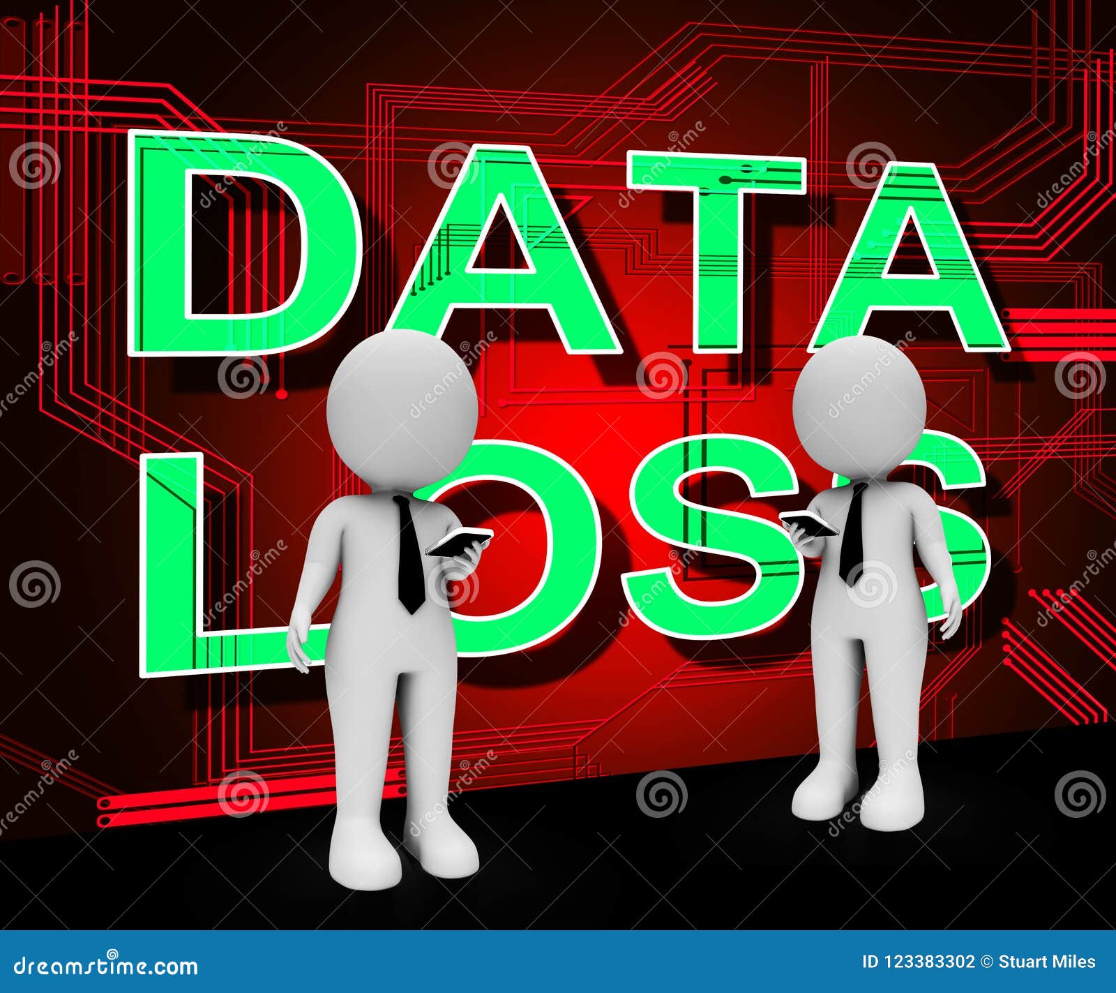 Data Loss Prevention Security Shield 3d Rendering Stock Illustration ...