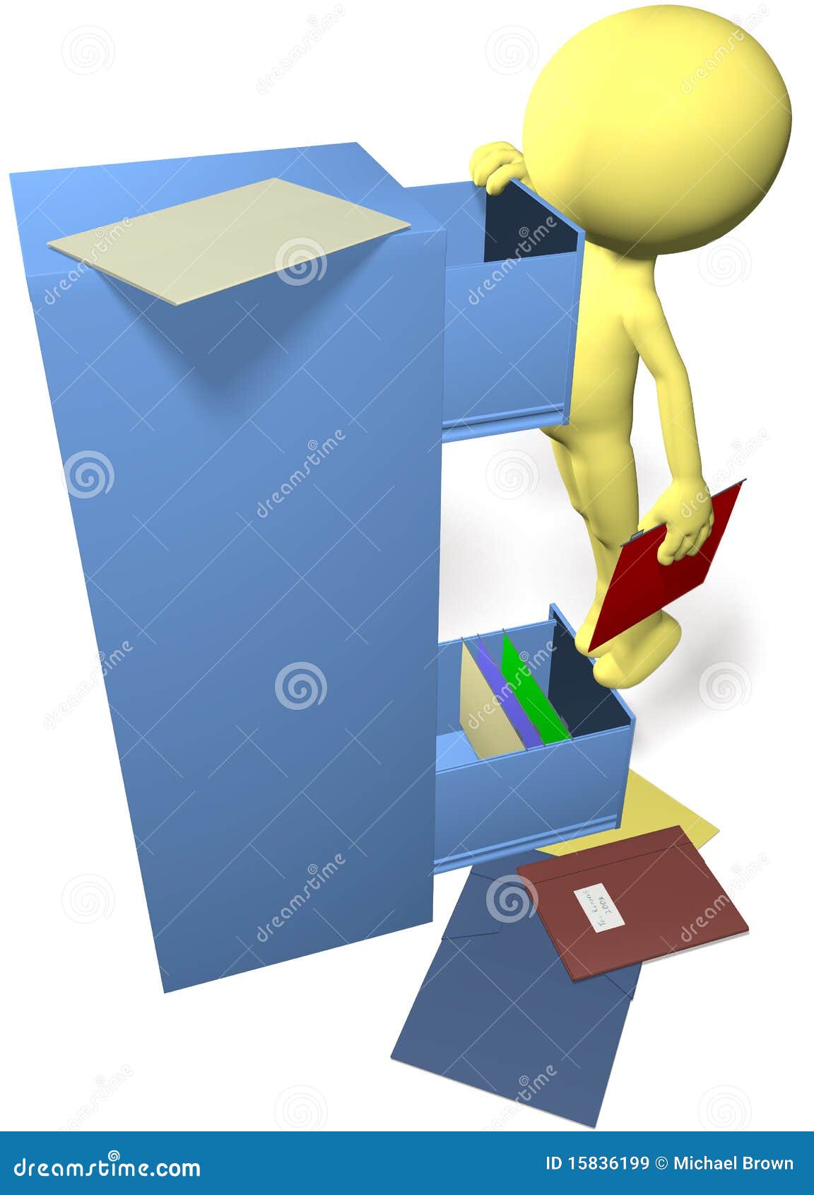 Filing Cabinet Stock Image | CartoonDealer.com #1201327