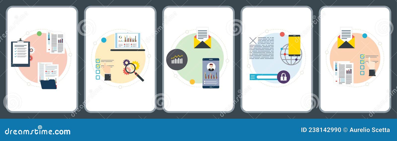 Data, Management, Business, Report, Application and Analysis Icons ...